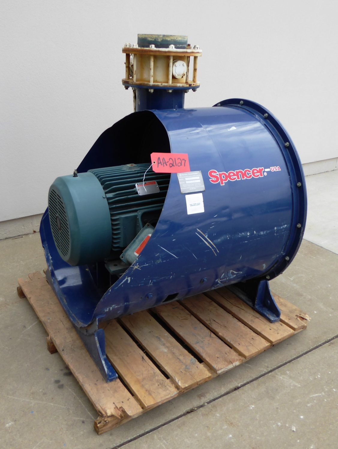 Used Agitation Blower - Spencer 40 HP Model M36103C4 Steel Air ...