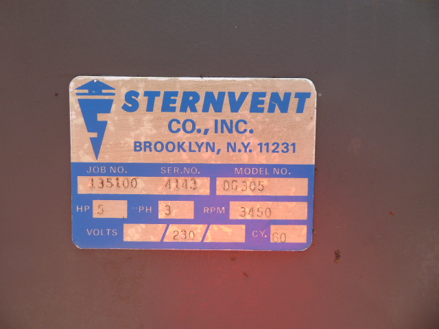 Sternvent 2000 CFM Dust Collector DC2205 - Lanco Corporation | Used ...