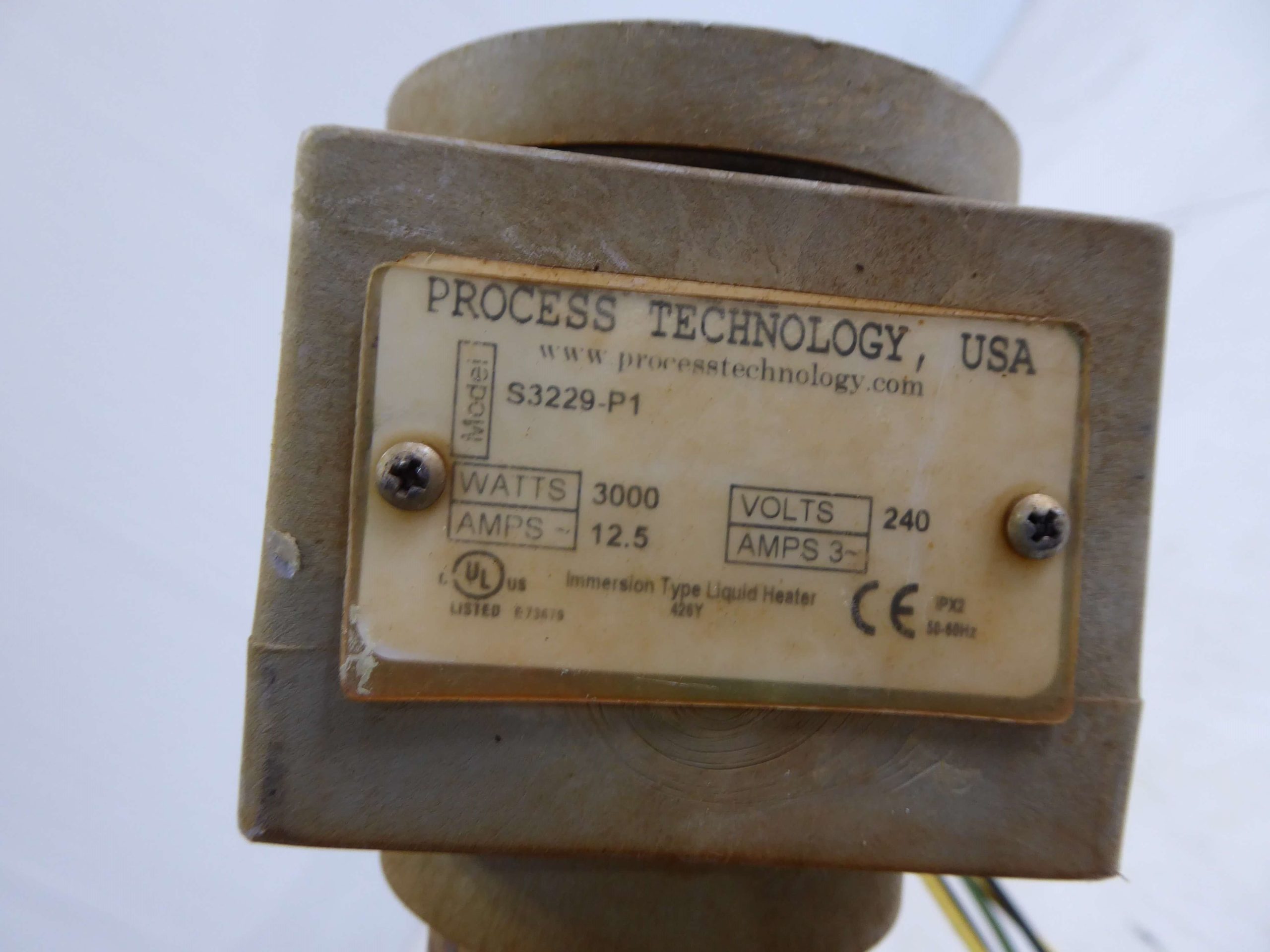 Process Technology 32"L 3000 Watt 316 Stainless Steel Immersion Heater ...