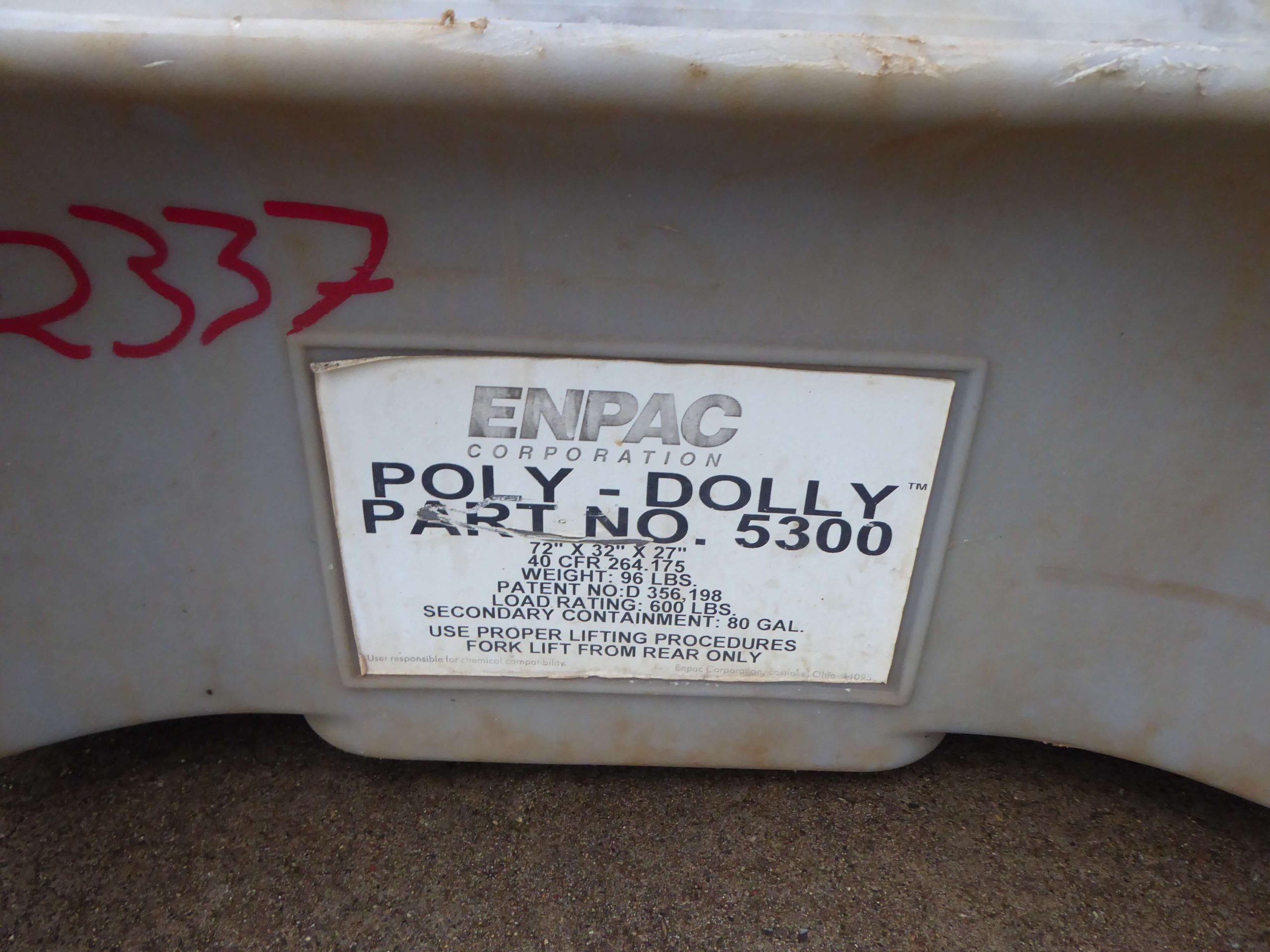 Enpac 600 lb Capacity Poly Dolly Barrel Dolly MH2337 - Lanco ...