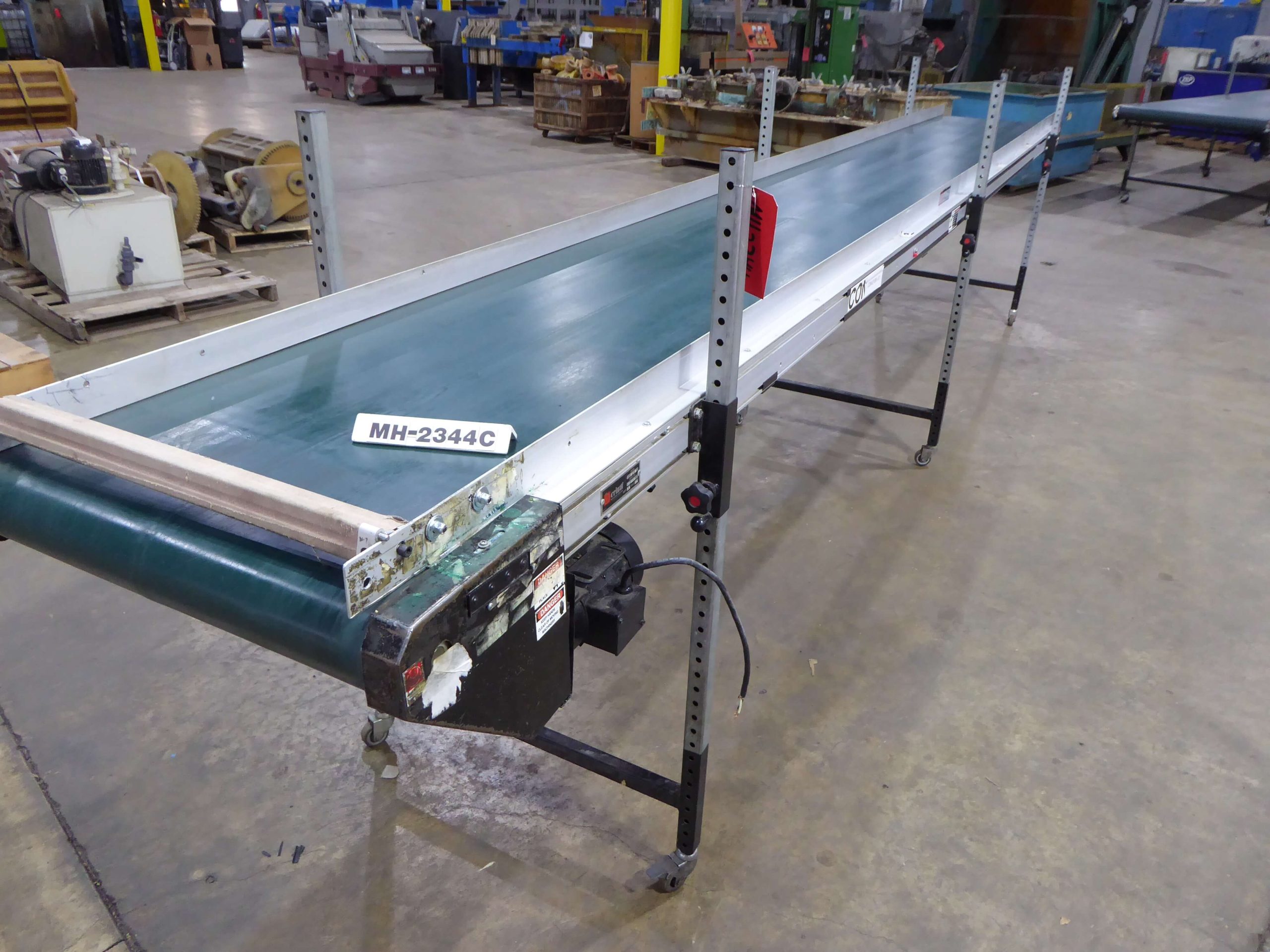 Crizaf Model L-24"x18' Power Belt Conveyor MH2344C - Lanco Corporation | Used Industrial Equipment