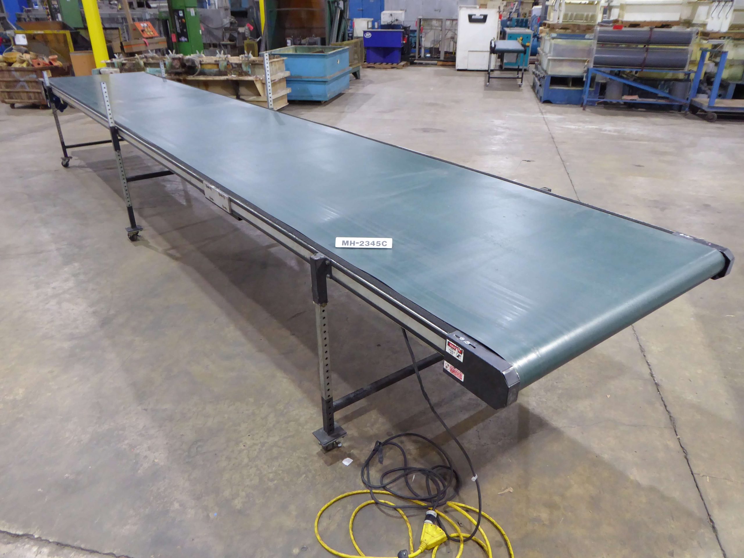 Crizaf Model L-44"x24' Power Belt Conveyor MH2345C - Lanco Corporation | Used Industrial Equipment