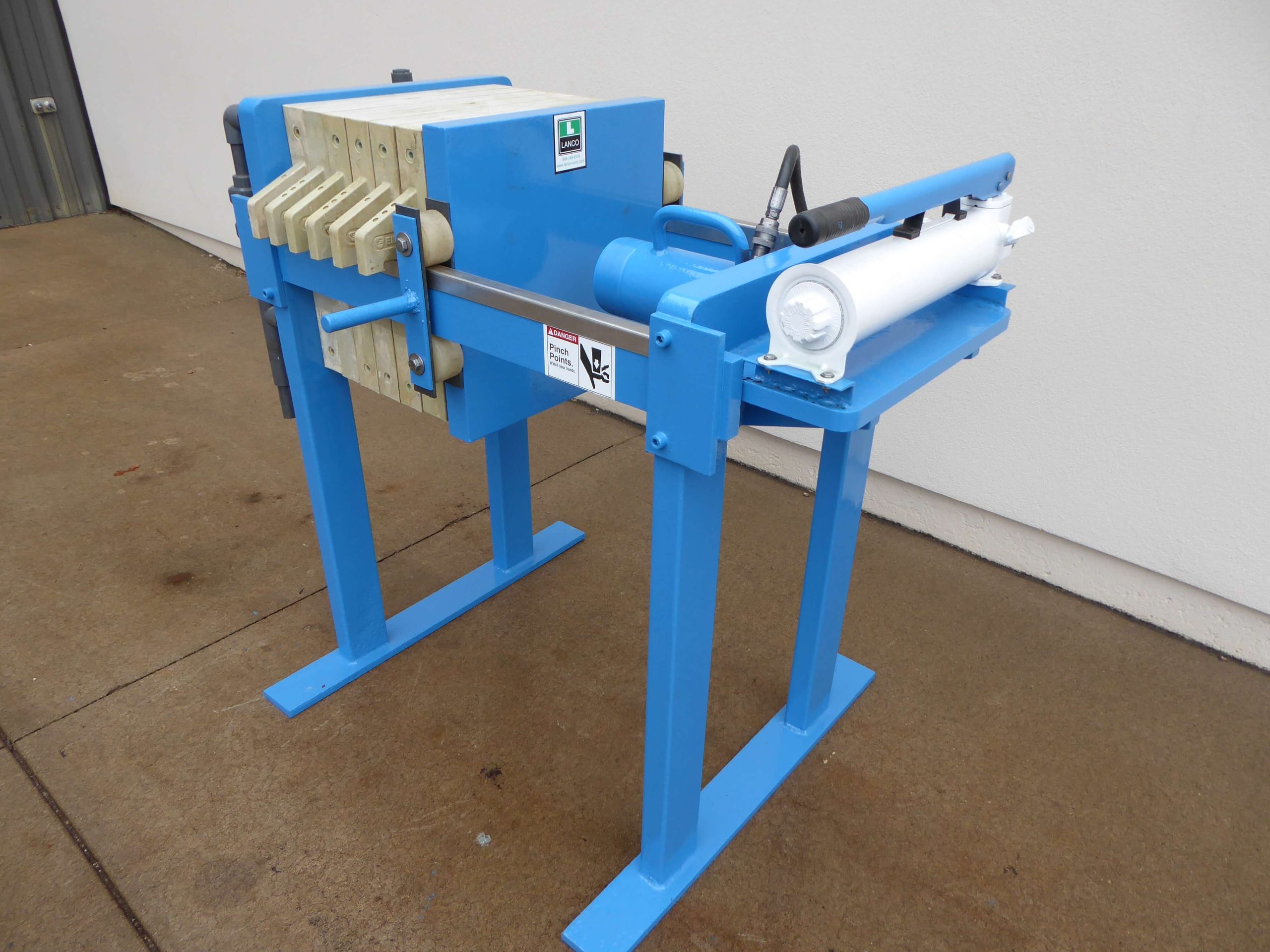 Met-Chem 1 Cu' Manual Filter Press FP2541 - Lanco Corporation | Used ...