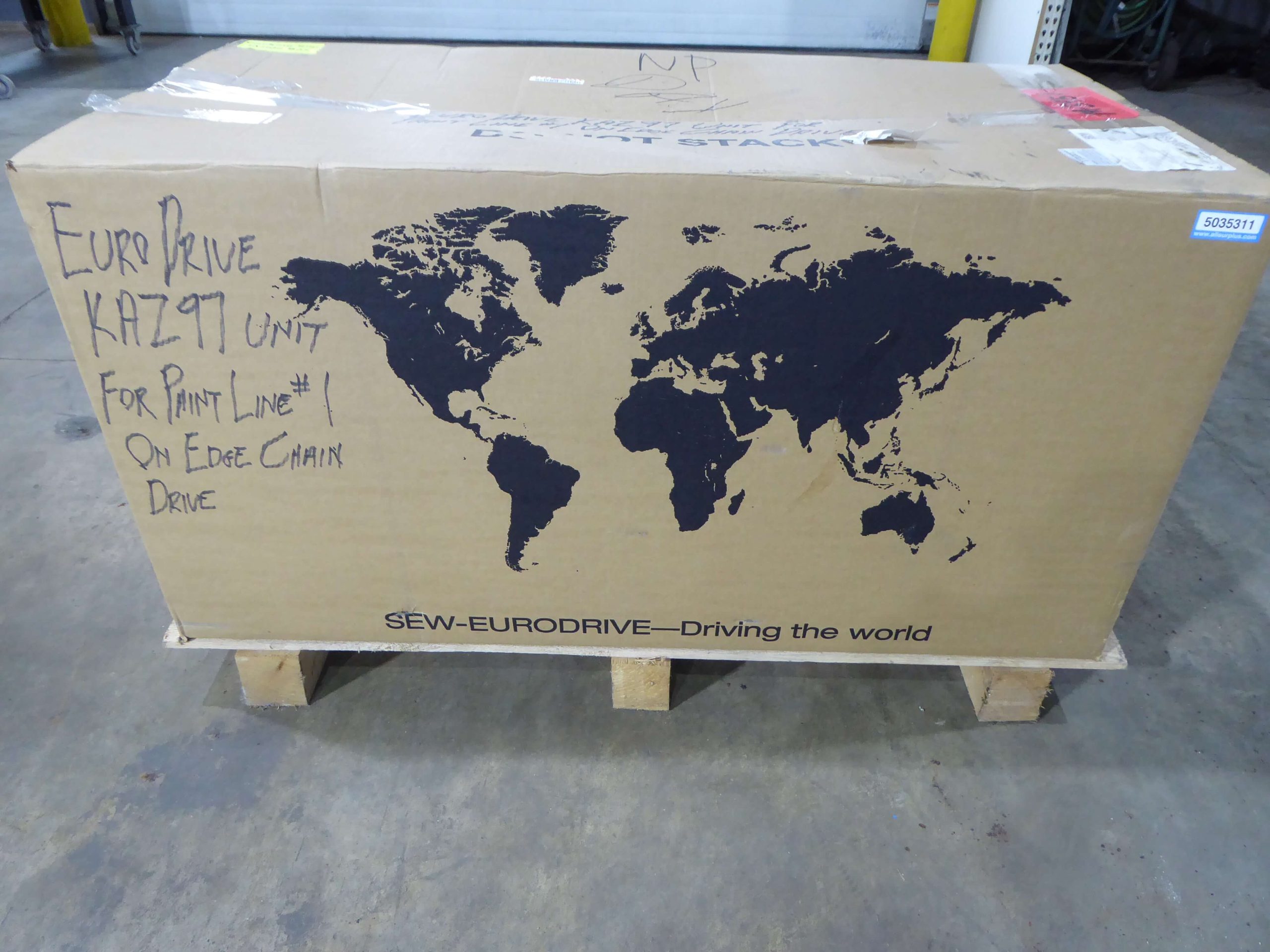 Sew-Eurodrive 460 Volt Gear Drive for Chain on Edge Conveyor M3951 ...
