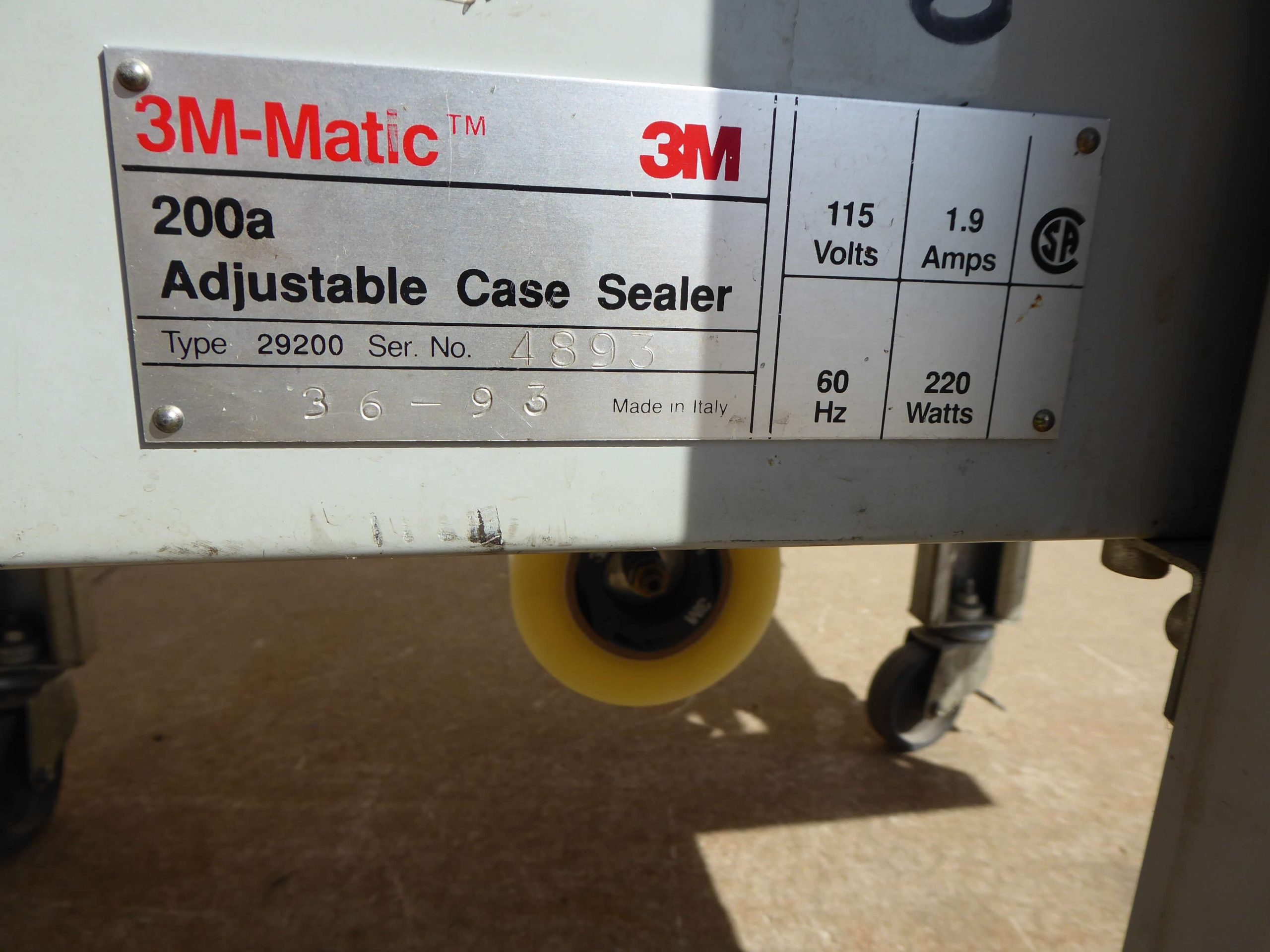 3M-Matic Model 29200 Adjustable Case Sealer MH2360