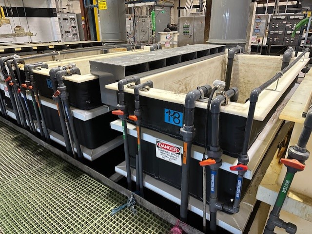 Walgren 16 Station Automatic Hoist Rack Anodize Plating Line PL2195 ...