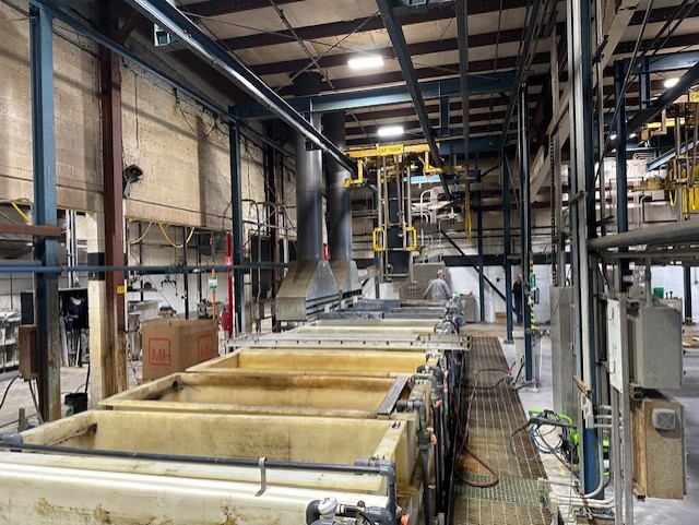 Walgren 16 Station Automatic Hoist Rack Anodize Plating Line PL2195 ...