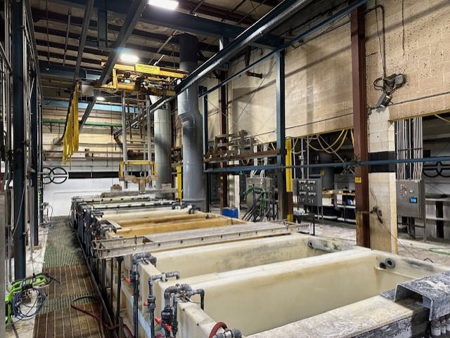 Walgren 16 Station Automatic Hoist Rack Anodize Plating Line PL2195 ...