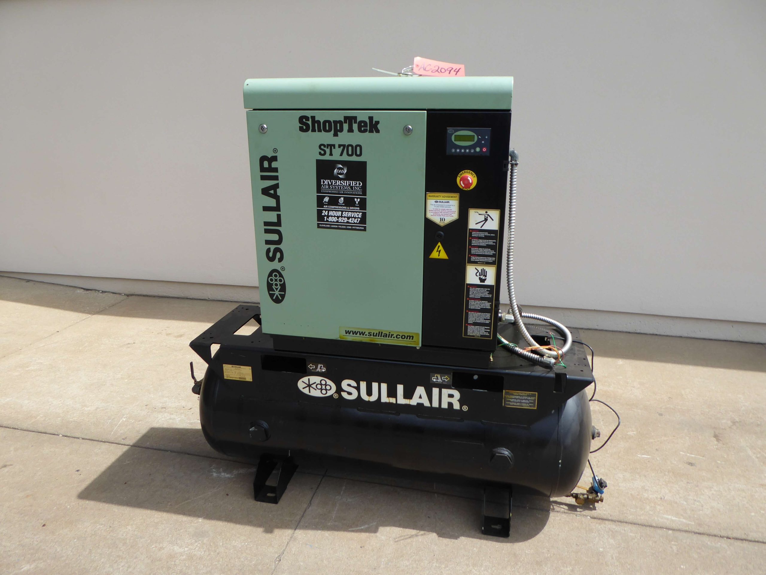 Sullair 10 HP Air Compressor AC2094 - Lanco Corporation | Used Industrial Equipment
