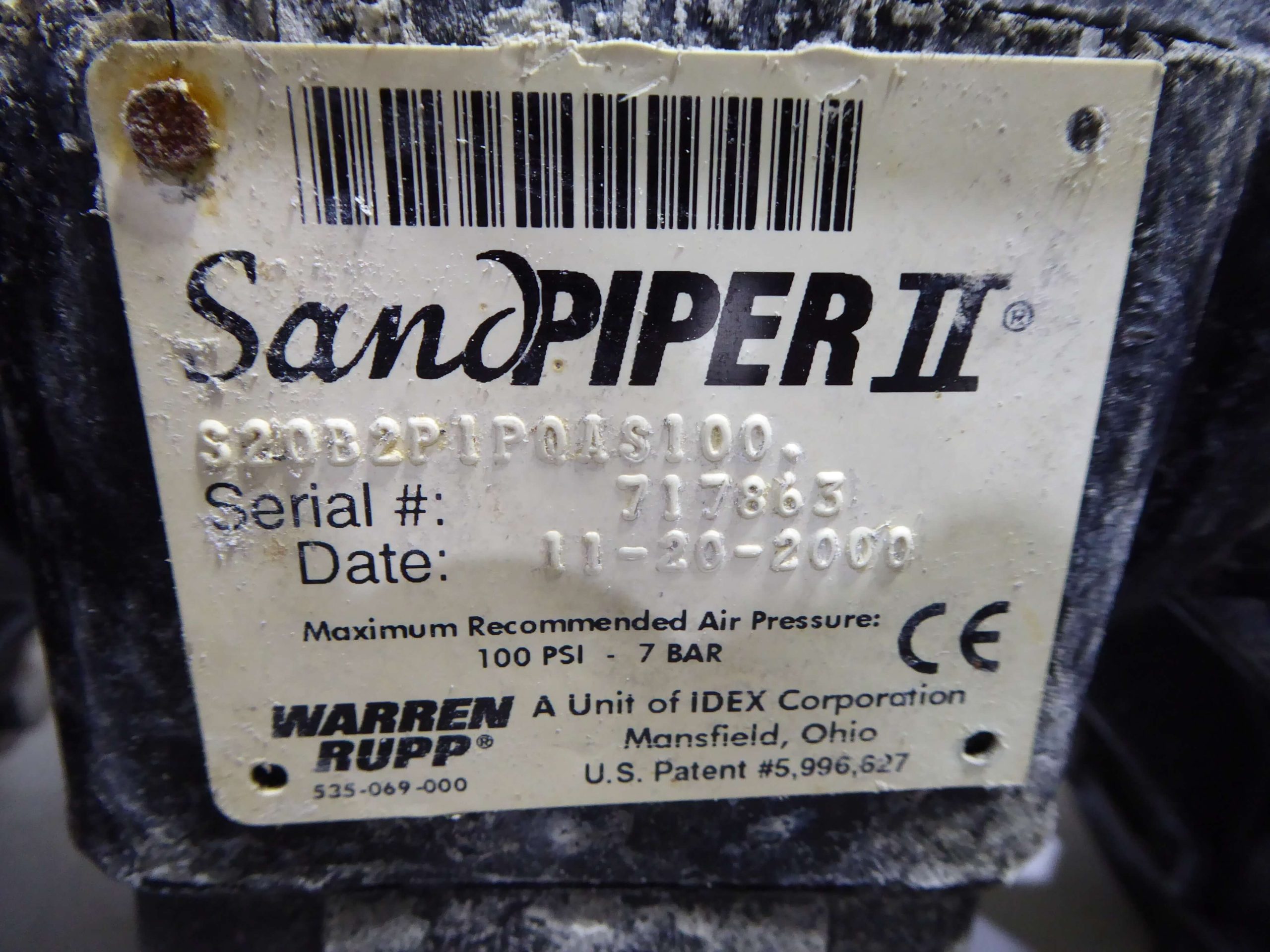 Sandpiper Poly 2" Inlet 2" Outlet Diaphragm Pump DP3044