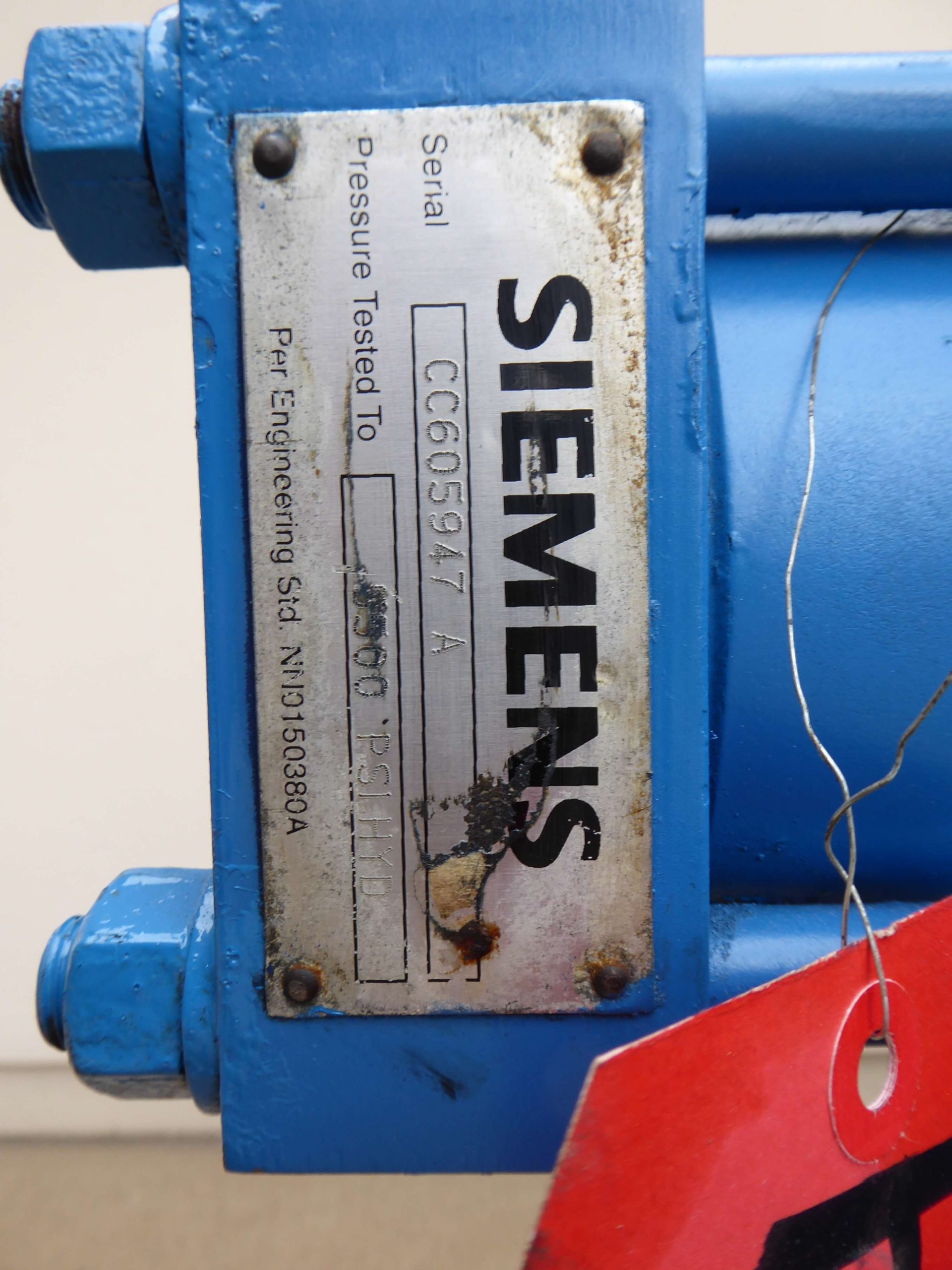Siemens 4.5 Cu' Air/Hydraulic Filter Press FP2565