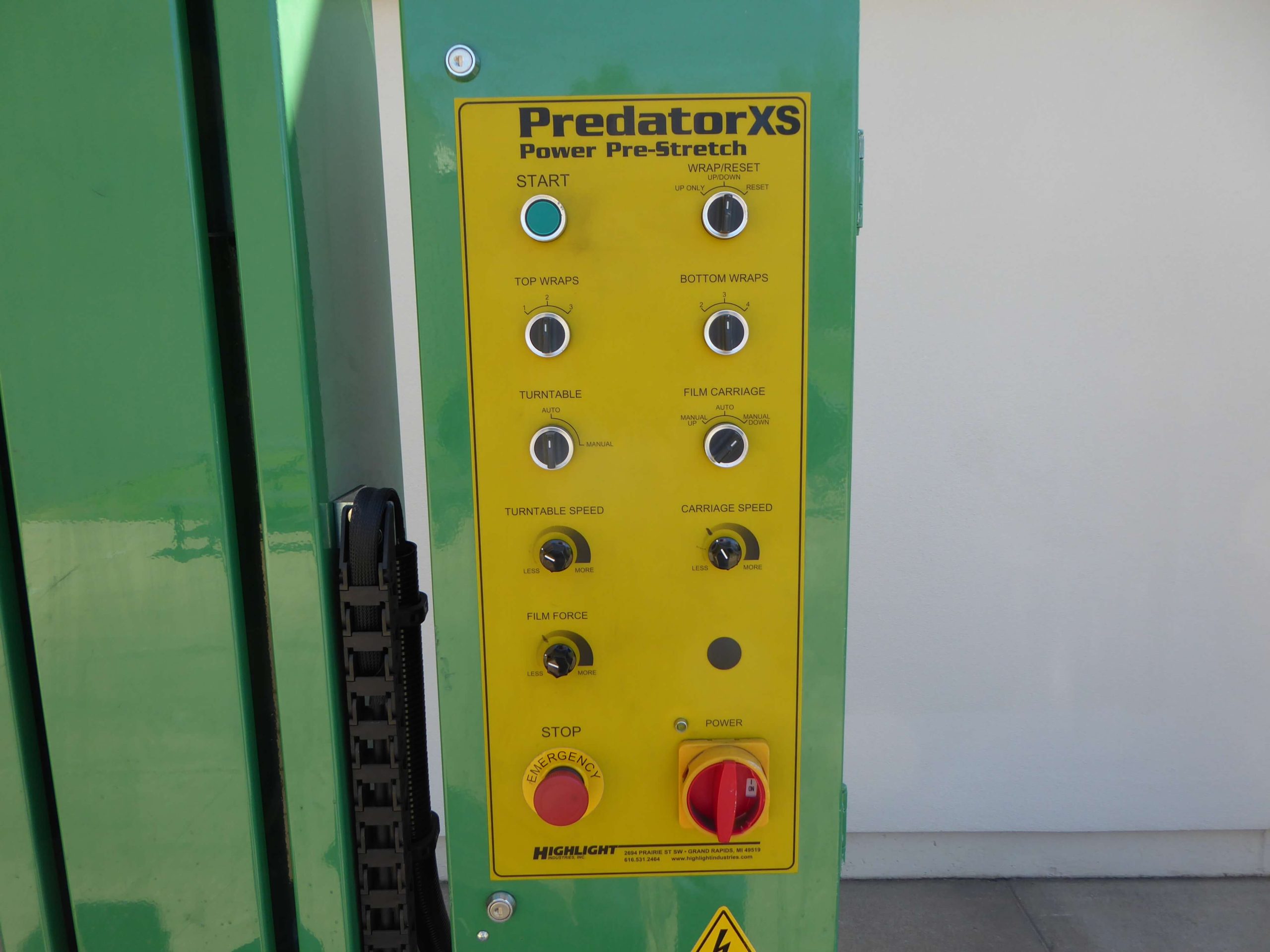 Highlight Predator XS Semi Automated Stretch Wrapper MH2373 Highlight Predator XS Semi Automated Stretch Wrapper MH2373