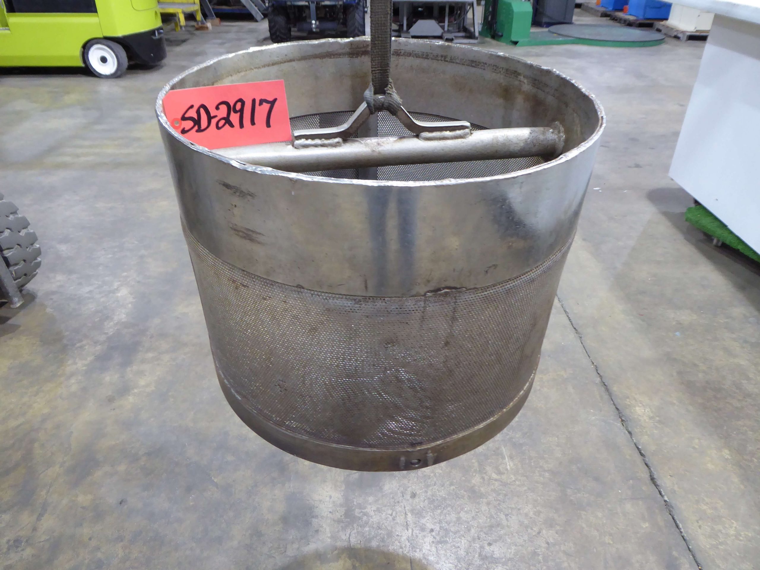 Desco 23" x 18" Stainless Steel Drop Bottom Spin Dryer Basket SD2917