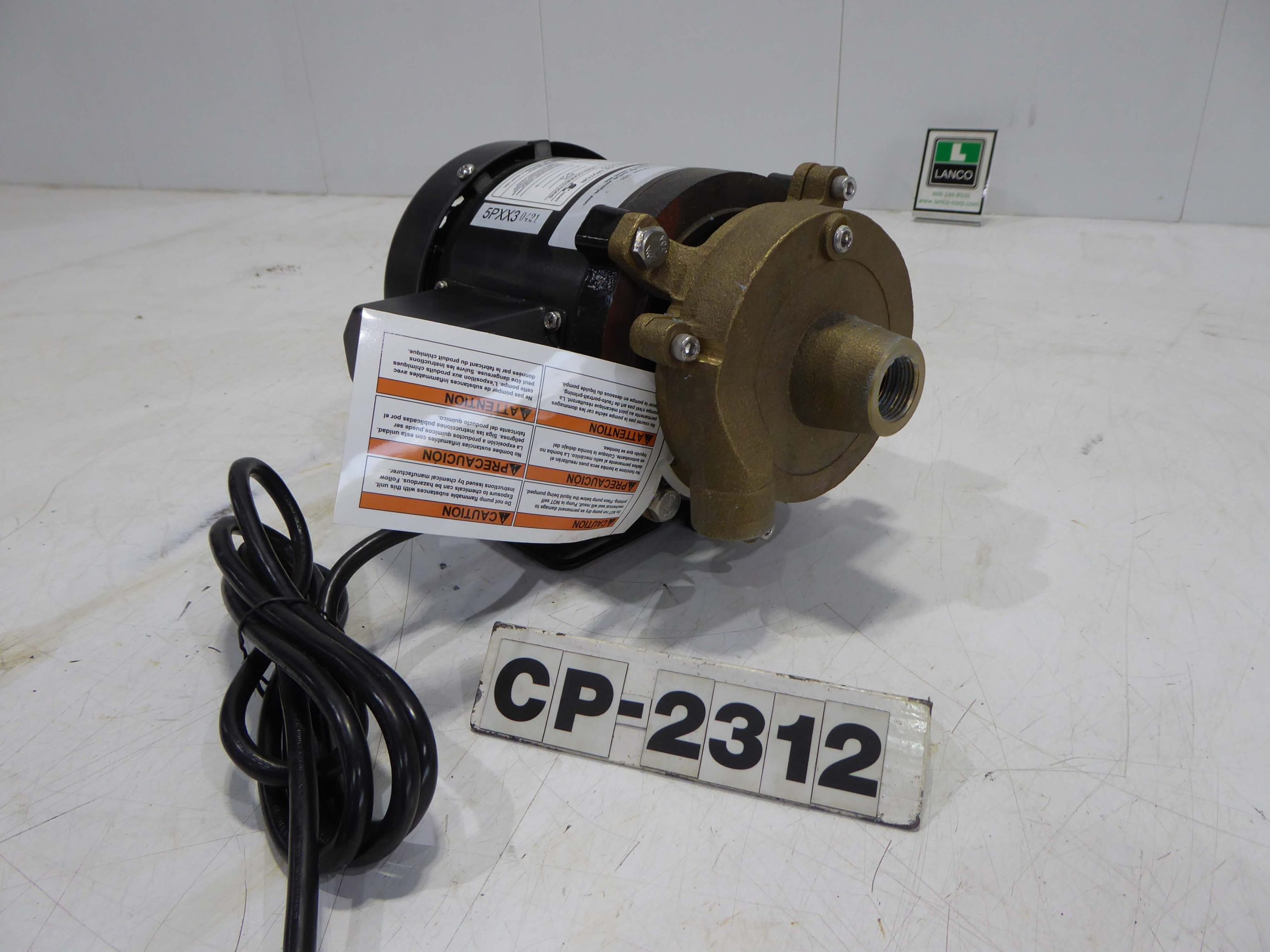 Dayton .125 HP .75" Inlet .50" Outlet Centrifugal Pump CP2312
