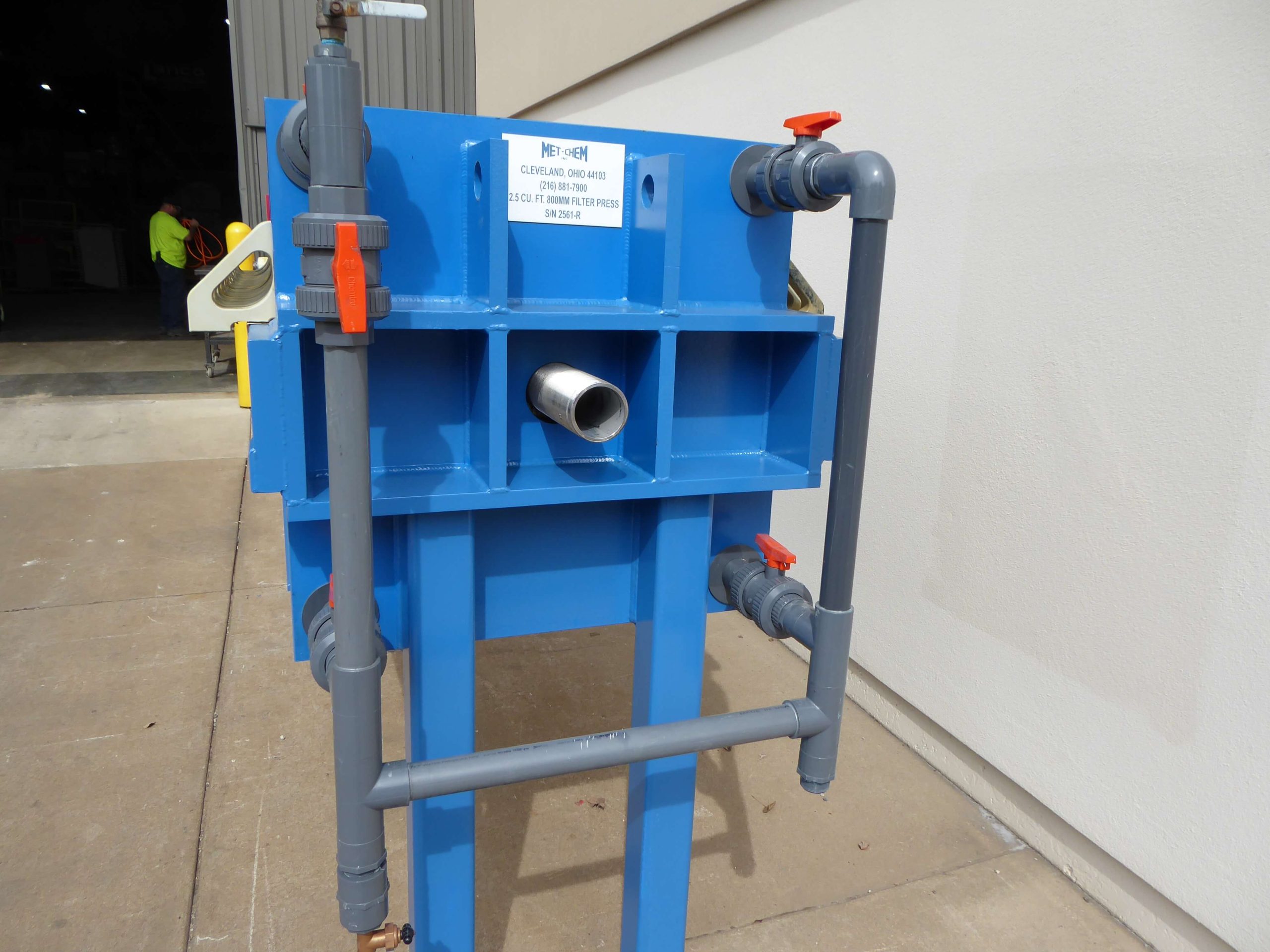 Met-Chem 12.5 Cu' Air/Hydraulic Filter Press FP2581 - Lanco Corporation ... Met-Chem 12.5 Cu' Air/Hydraulic Filter Press FP2581 - Lanco Corporation ...