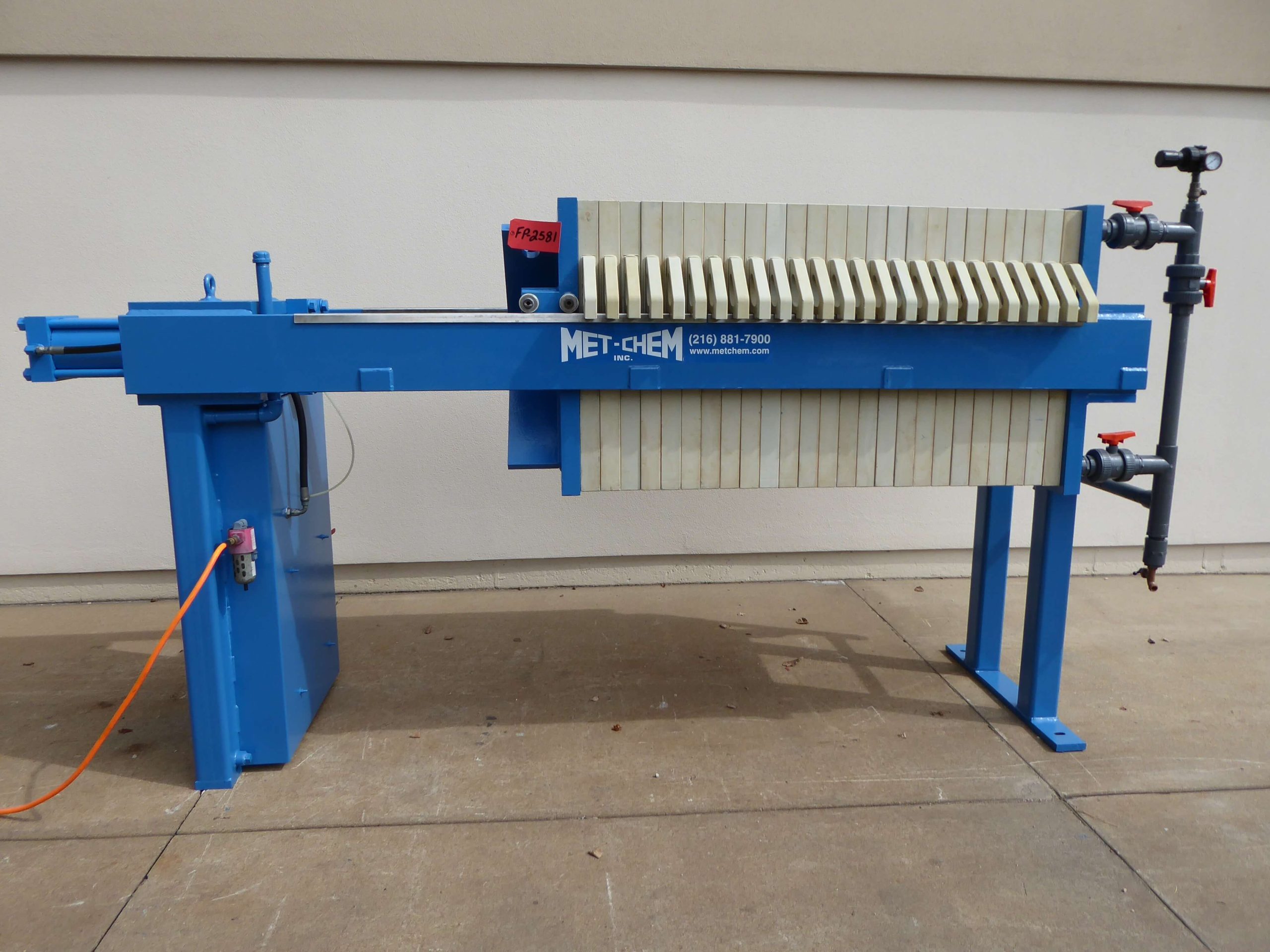 Met-Chem 12.5 Cu' Air/Hydraulic Filter Press FP2581 - Lanco Corporation ...