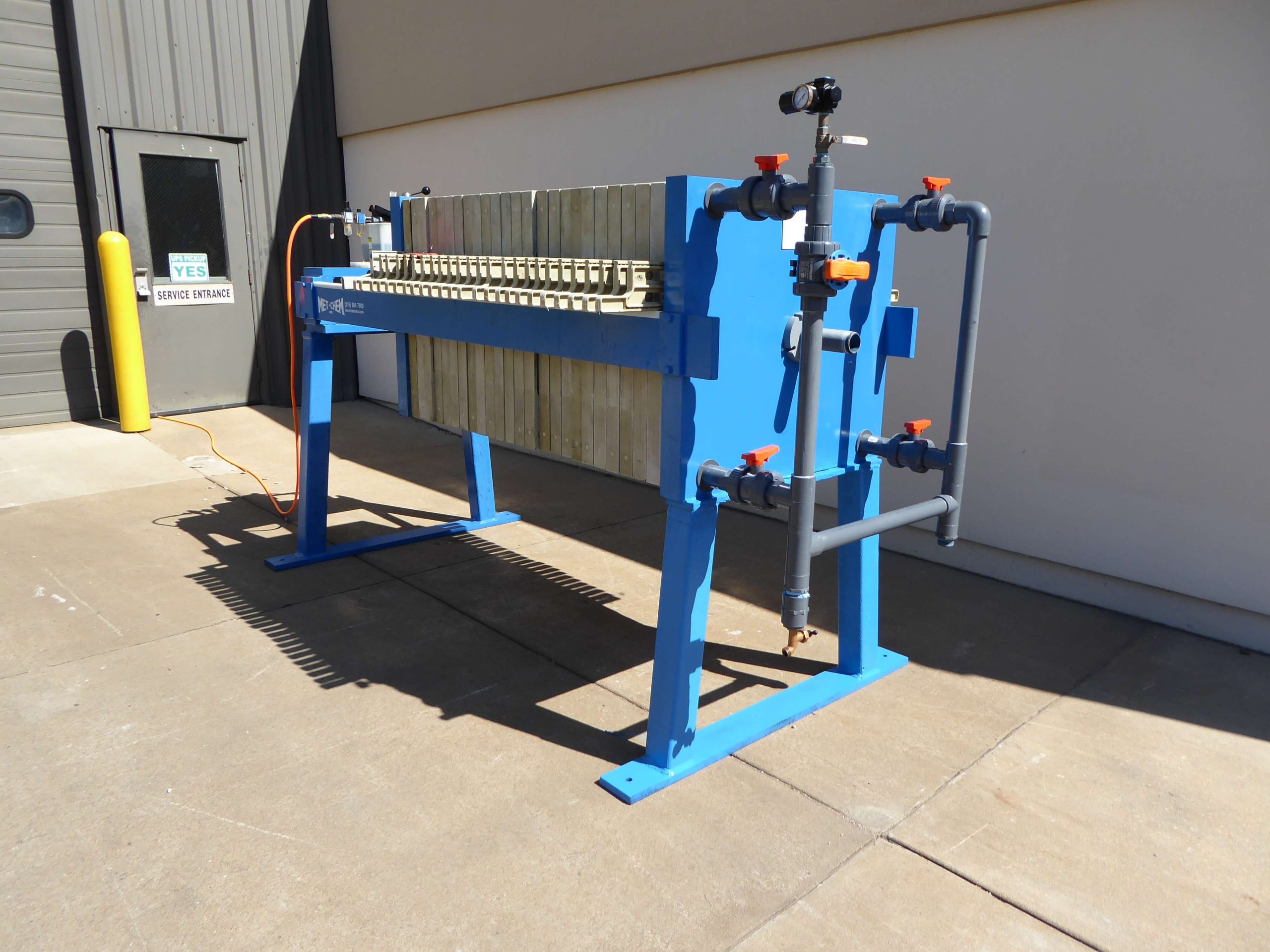 Met-Chem 13 Cu' Air/Hydraulic Filter Press FP2582 - Lanco Corporation ...