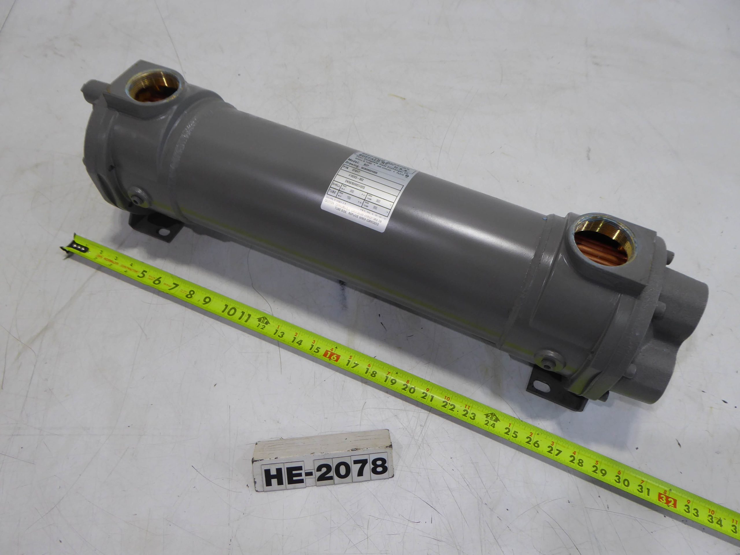 Standard Xchange Brass Heat Exchanger HE2078 - Lanco Corporation | Used ...