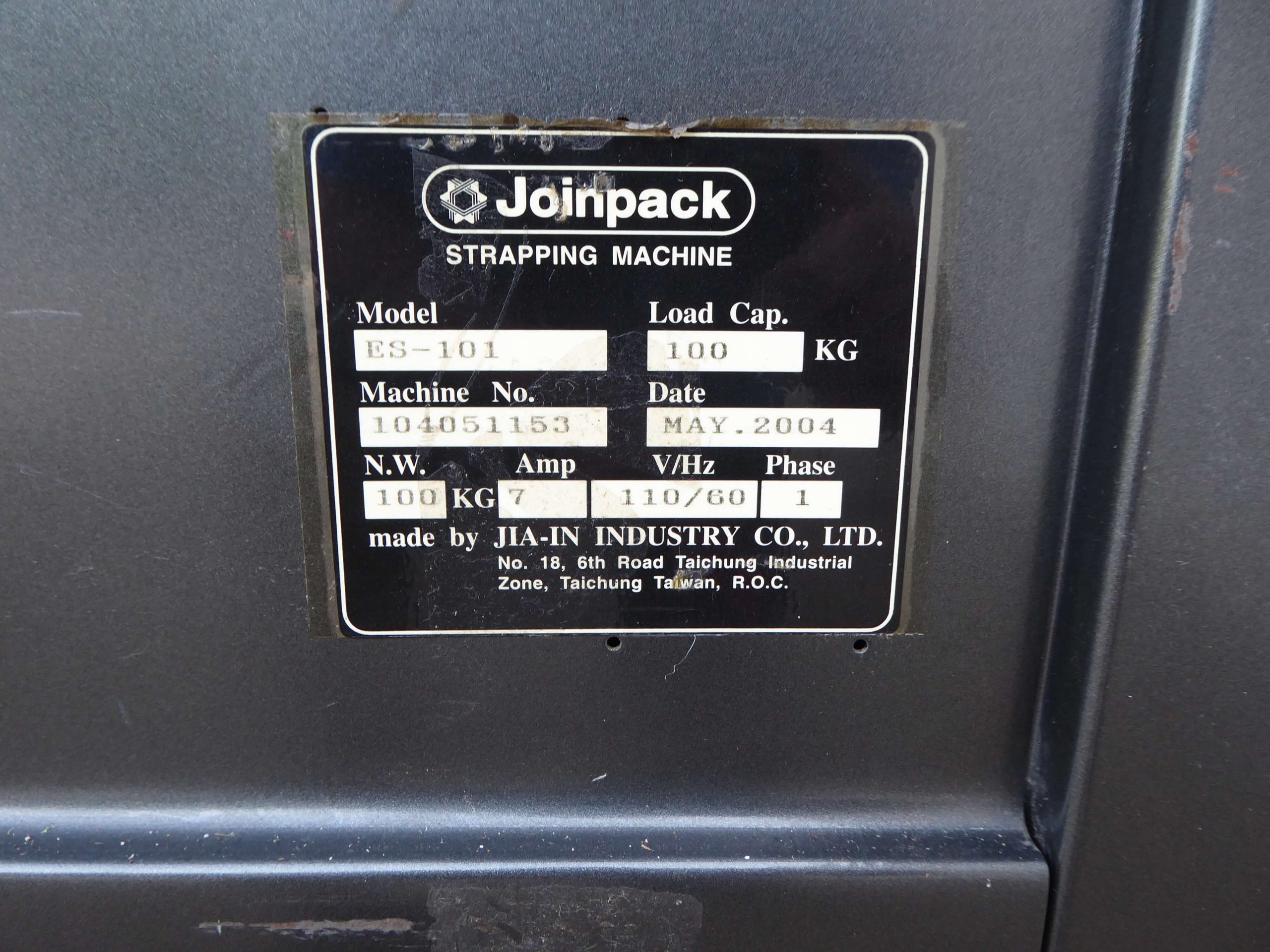 Joinpack Model ES-101 Semi-Automatic Box Bander M4000 - Lanco ...