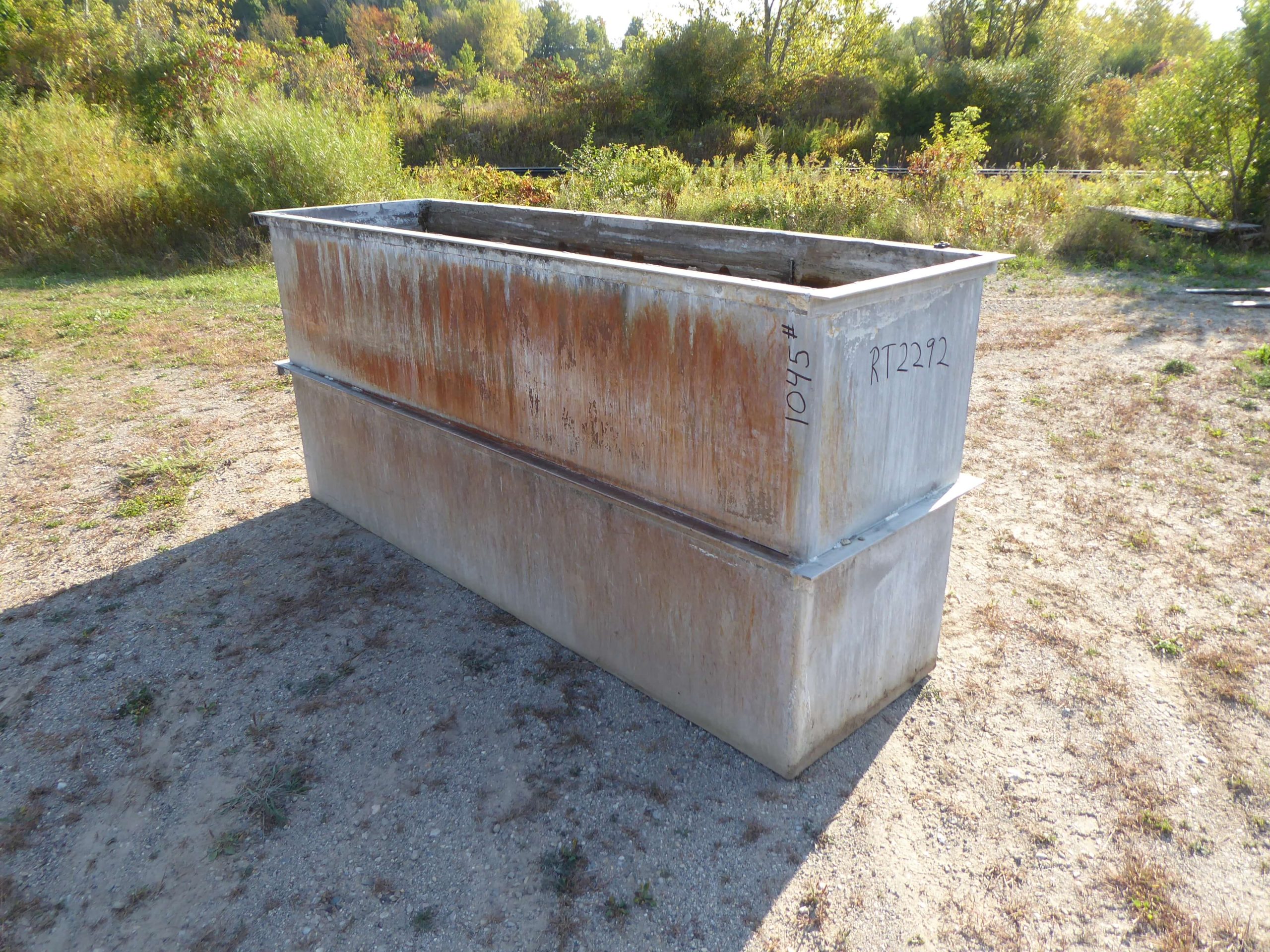 590 Gallon Stainless Steel Rectangular Tank RT2292 - Lanco Corporation ...
