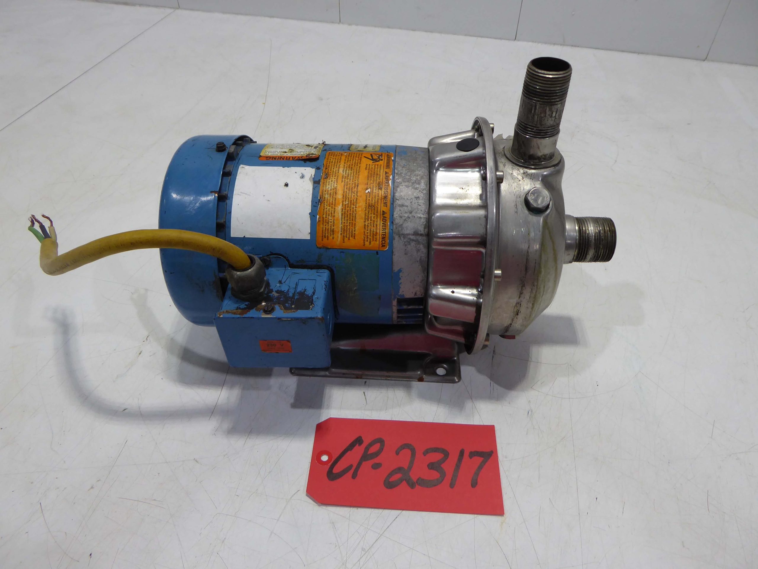 Emerson .75 HP 1.25" Inlet 1" Outlet Centrifugal Pump CP2317 - Lanco ...