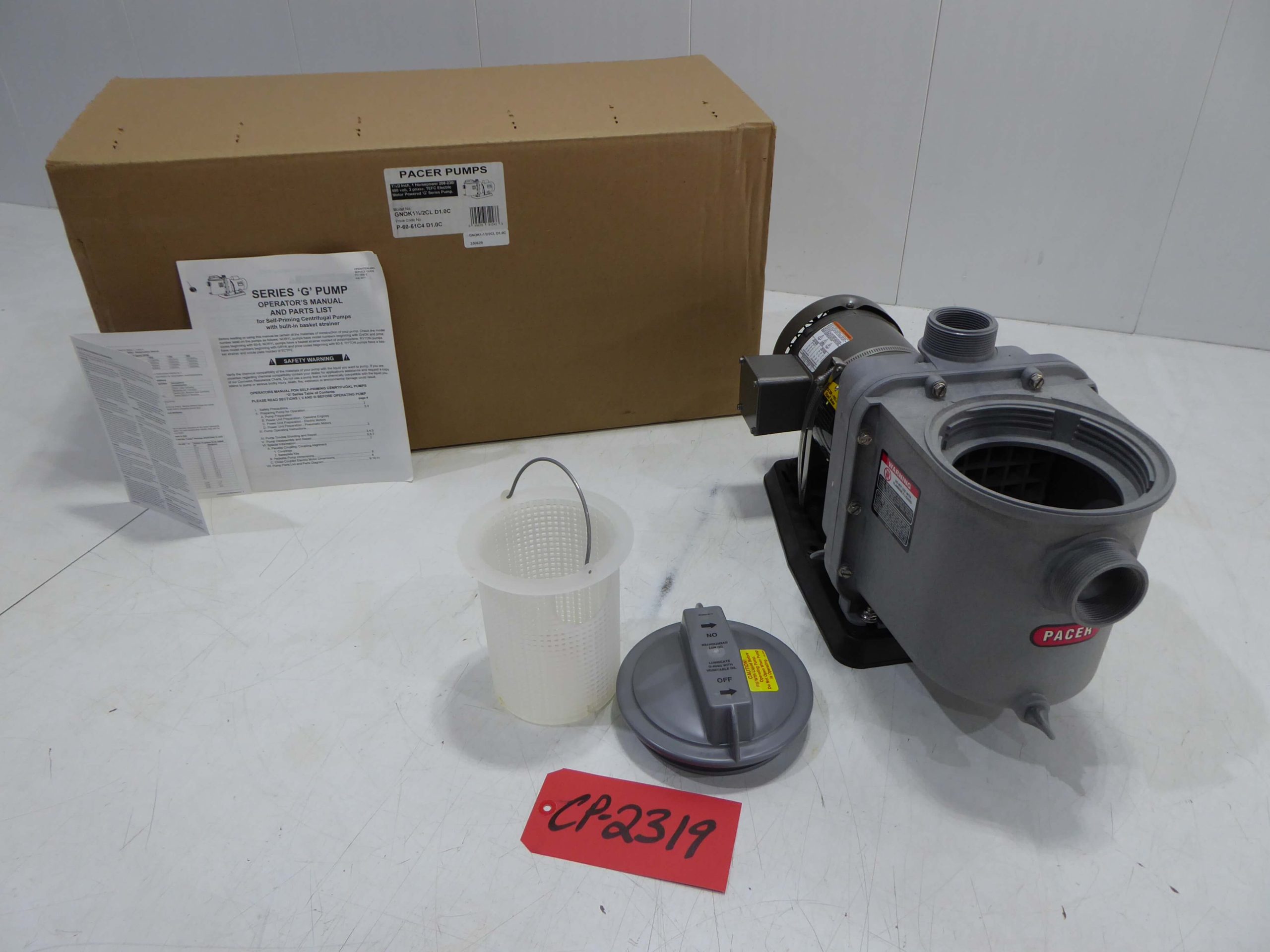 NEW Pacer 1 HP 2" Inlet 2" Outlet Centrifugal Pump CP2319 - Lanco ...