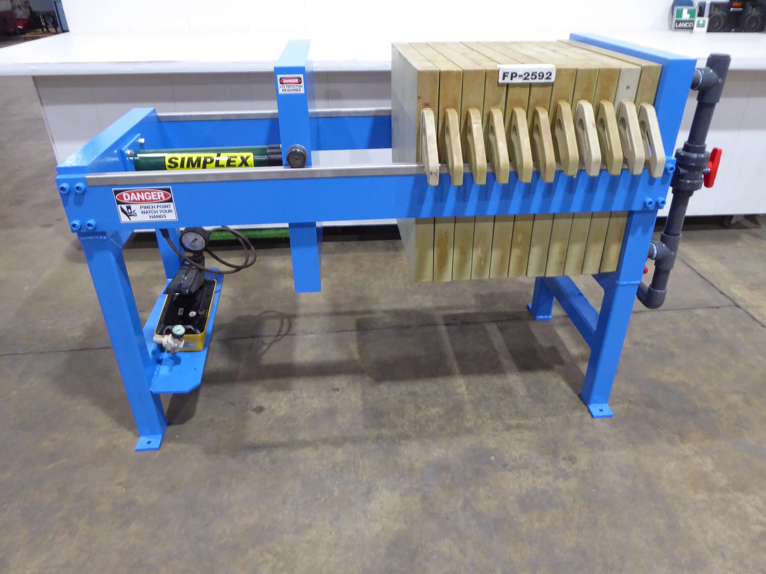 Lanco 3 Cu' Air/Hydraulic Filter Press FP2592