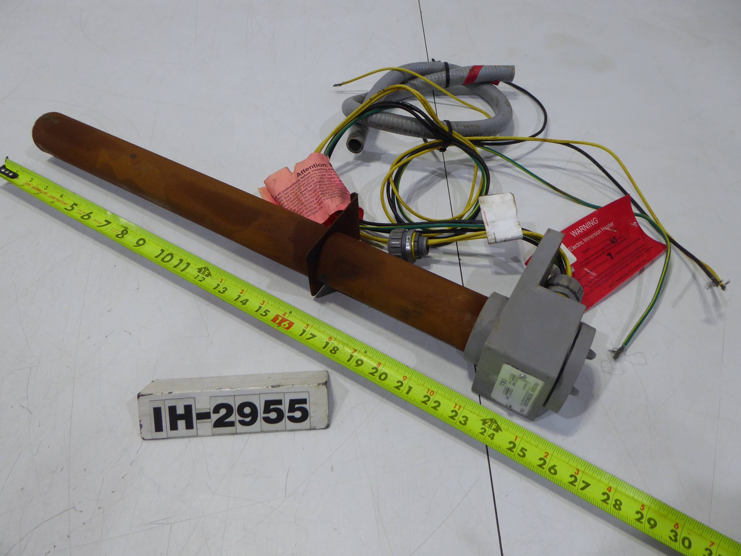 Process Technology 26"L Steel Immersion Heater IH2955 - Lanco ...