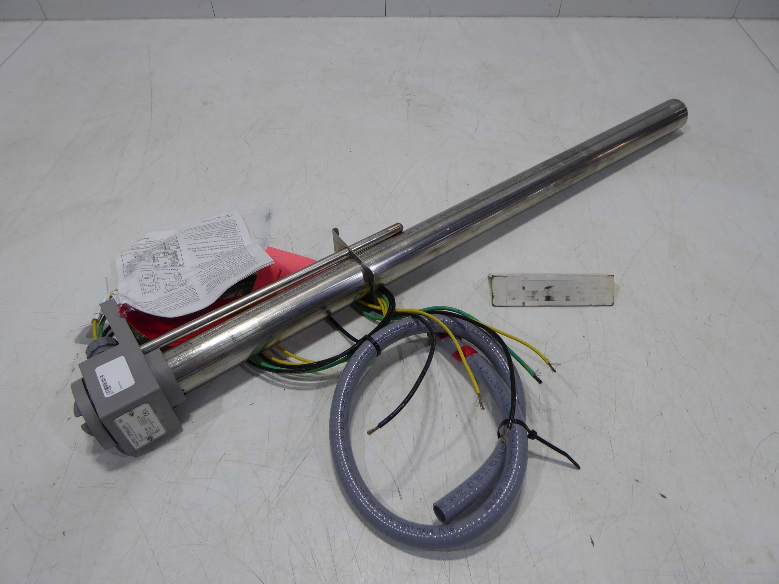 Process Technology 38"L 304 Stainless Steel Immersion Heater IH2958 ...