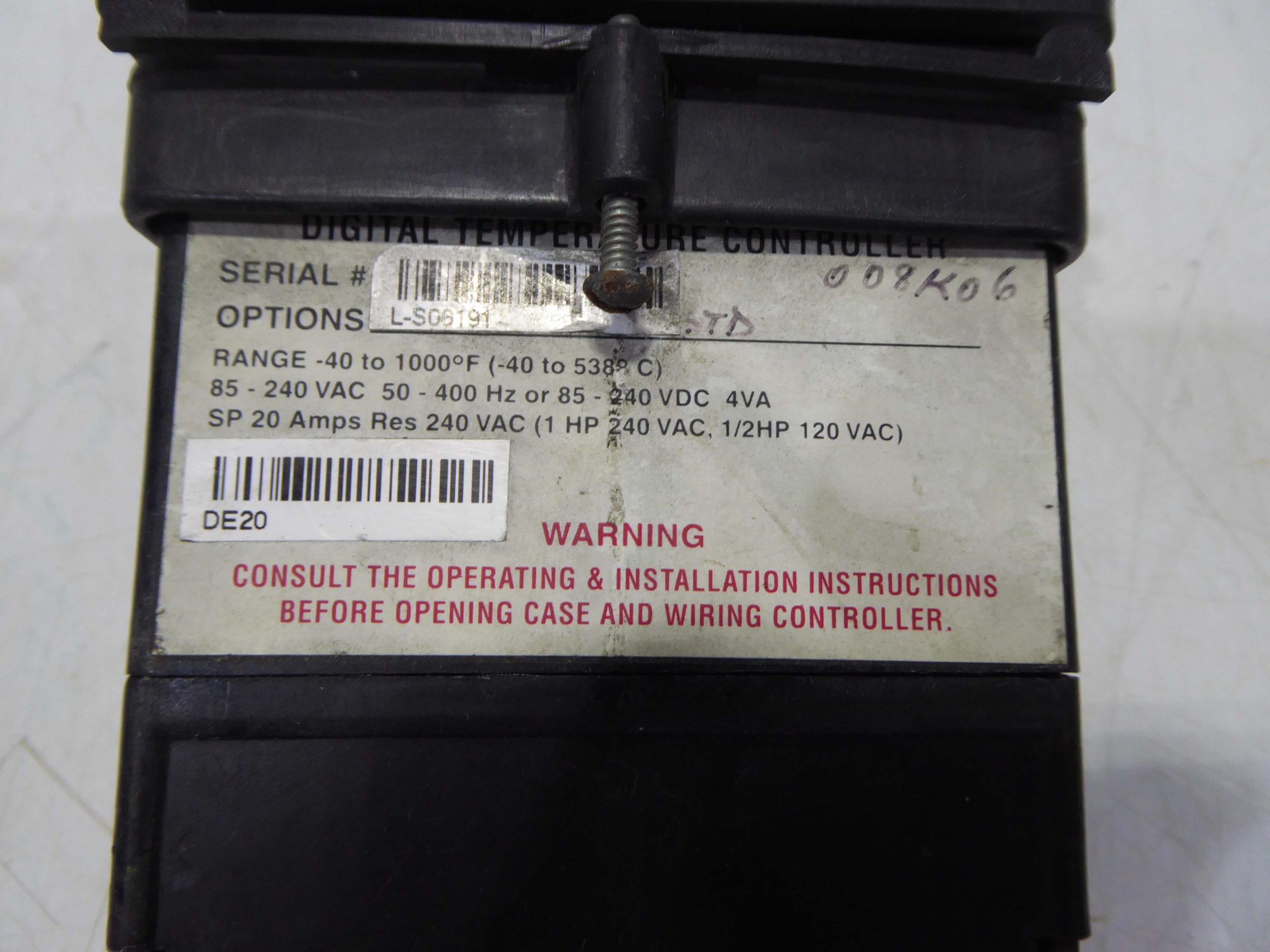 Process Technology Single Set Point Temperature Controller IH2966