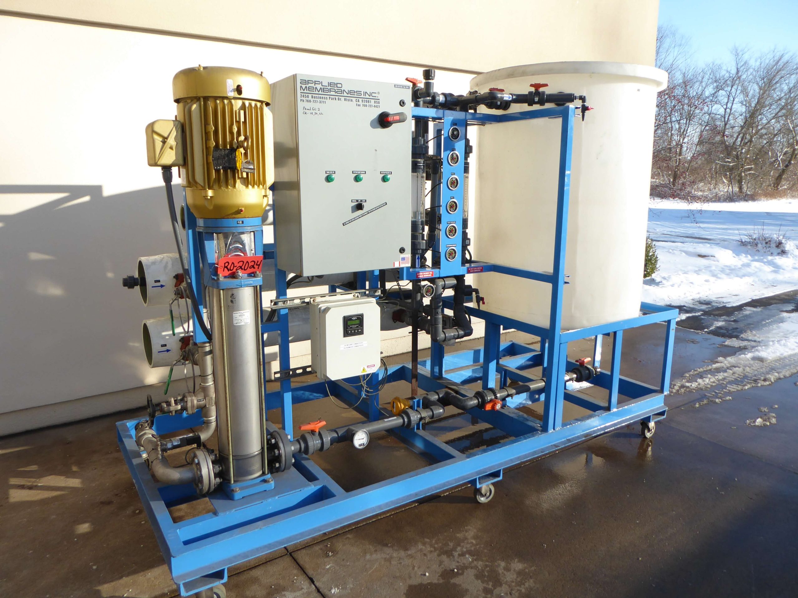 Applied Membranes 4000 GPD Reverse Osmosis Testing System RO2024 ...