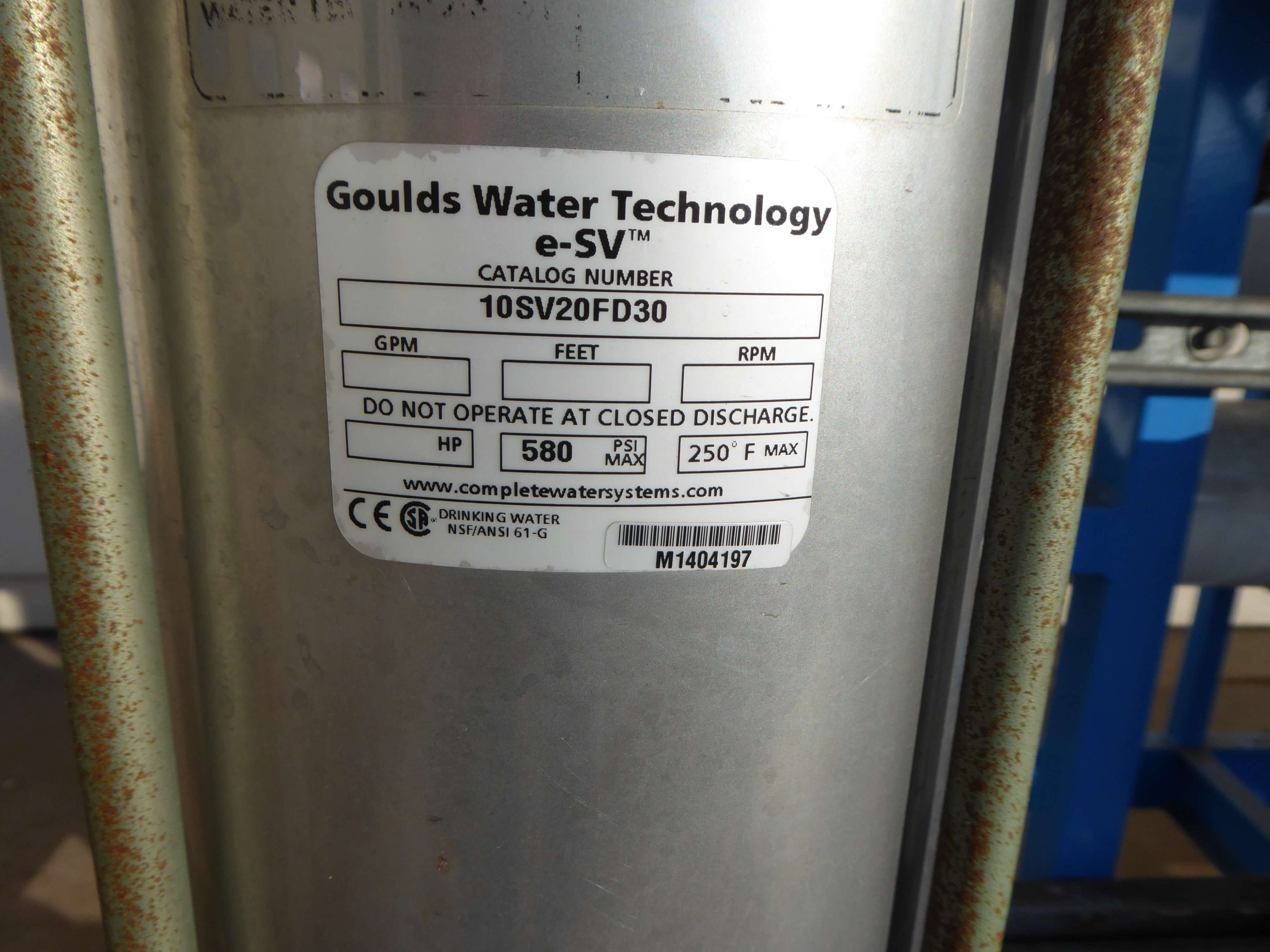Applied Membranes 4000 GPD Reverse Osmosis Testing System RO2024 ...