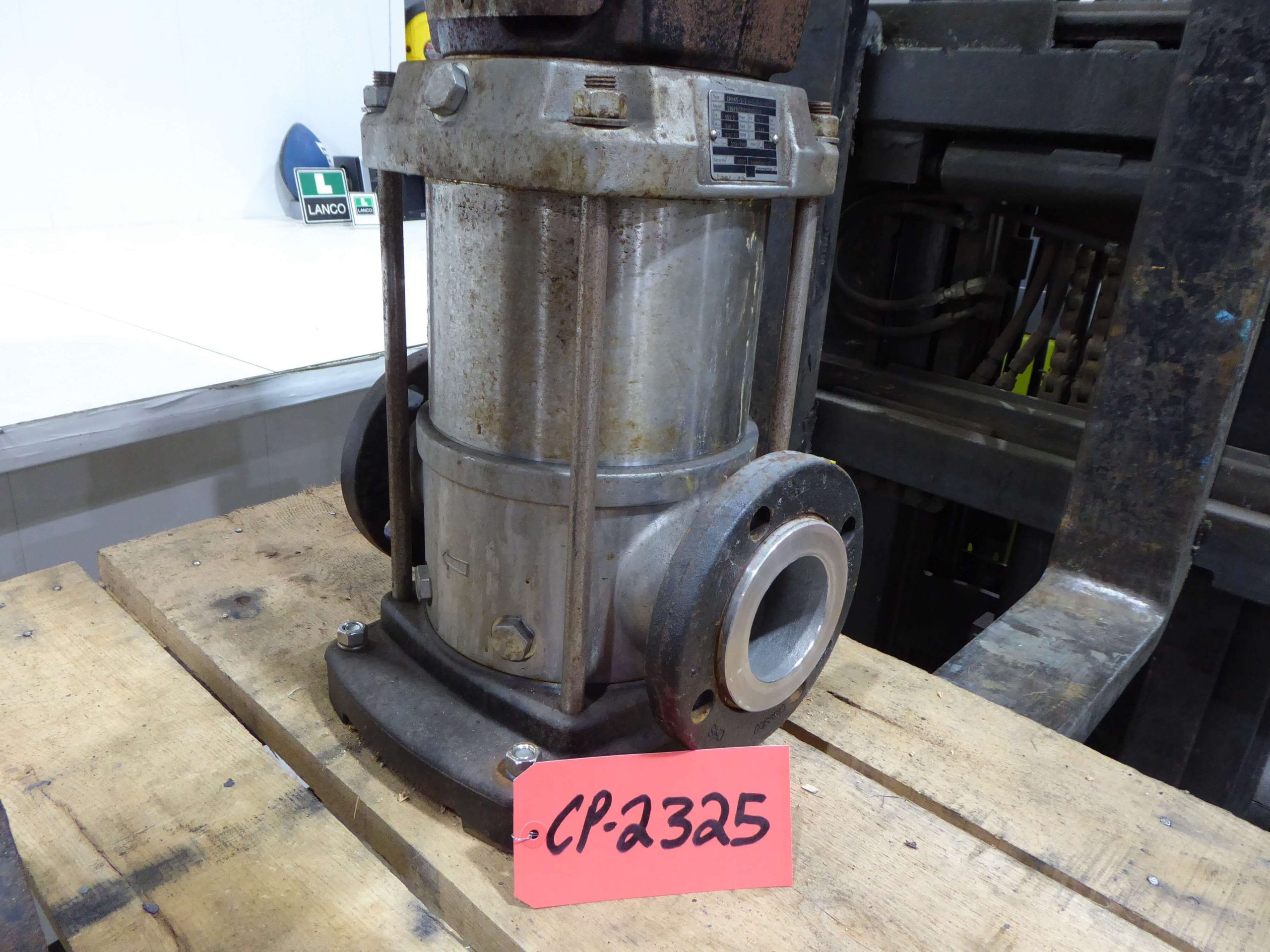 Grundfos 15 HP 3" Inlet 3" Outlet Centrifugal Pump CP2325 - Lanco Corporation | Used Industrial ...