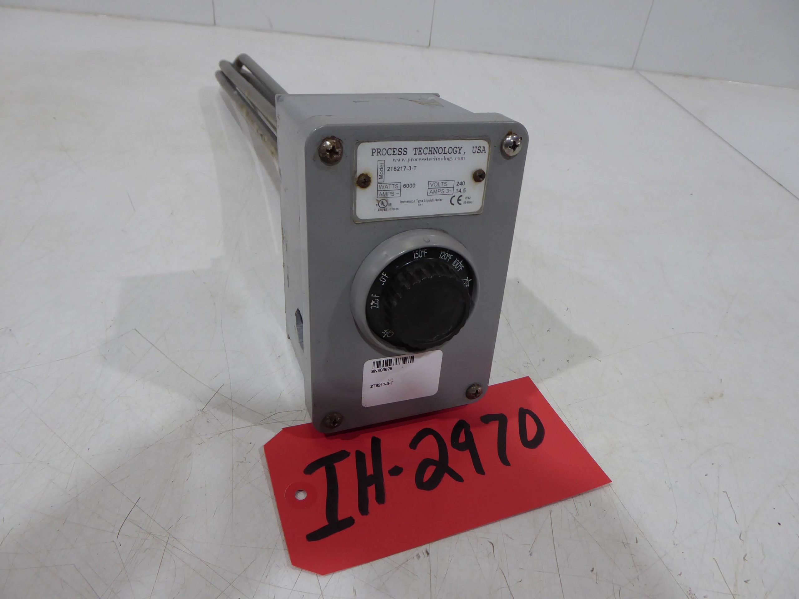 Process Technology 24" Stainless Steel Screw Plug Heater IH2970 - Lanco ...