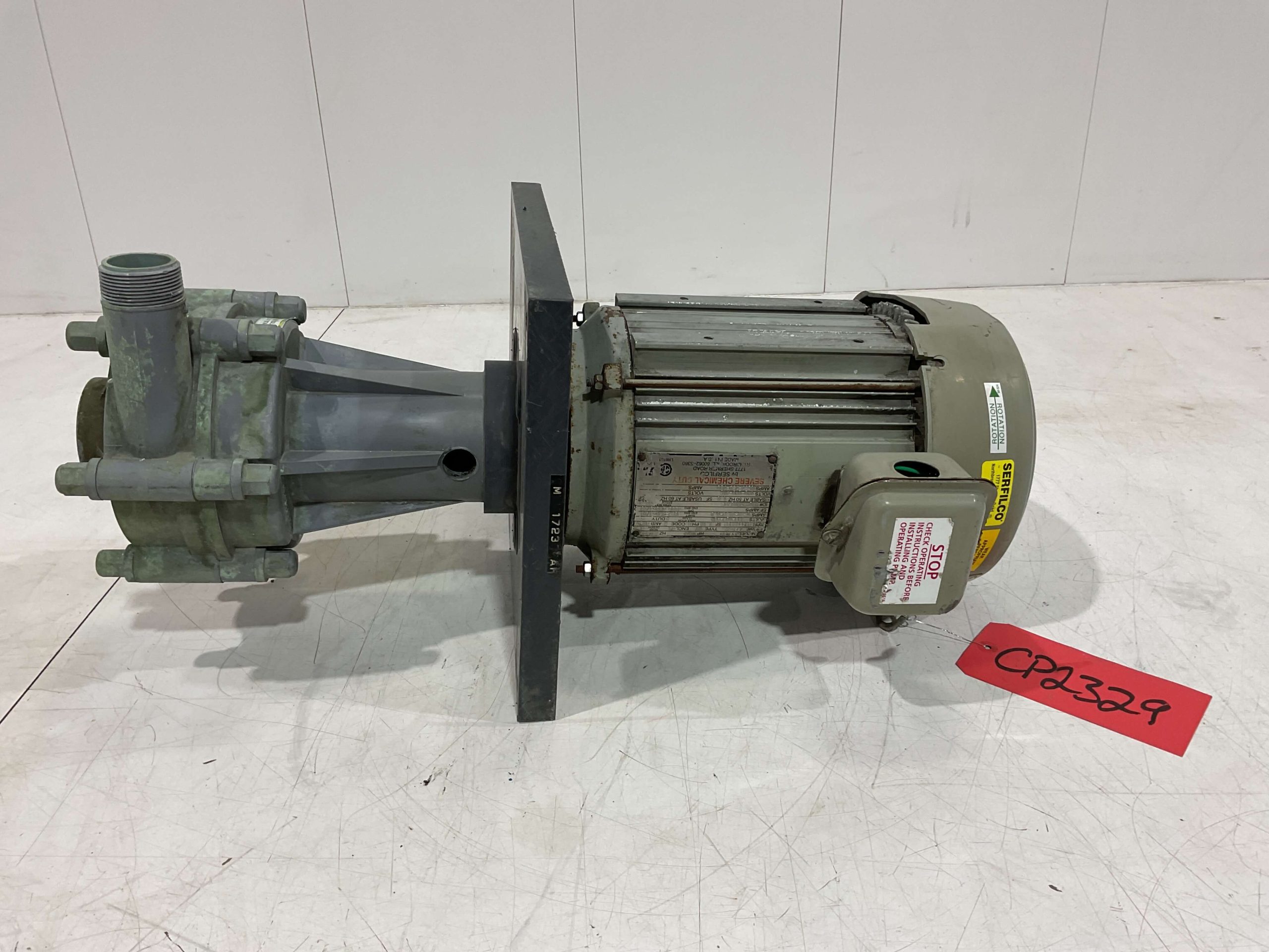 Serfilco 5 HP 1.5" Inlet 1.5" Outlet Centrifugal Pump CP2329