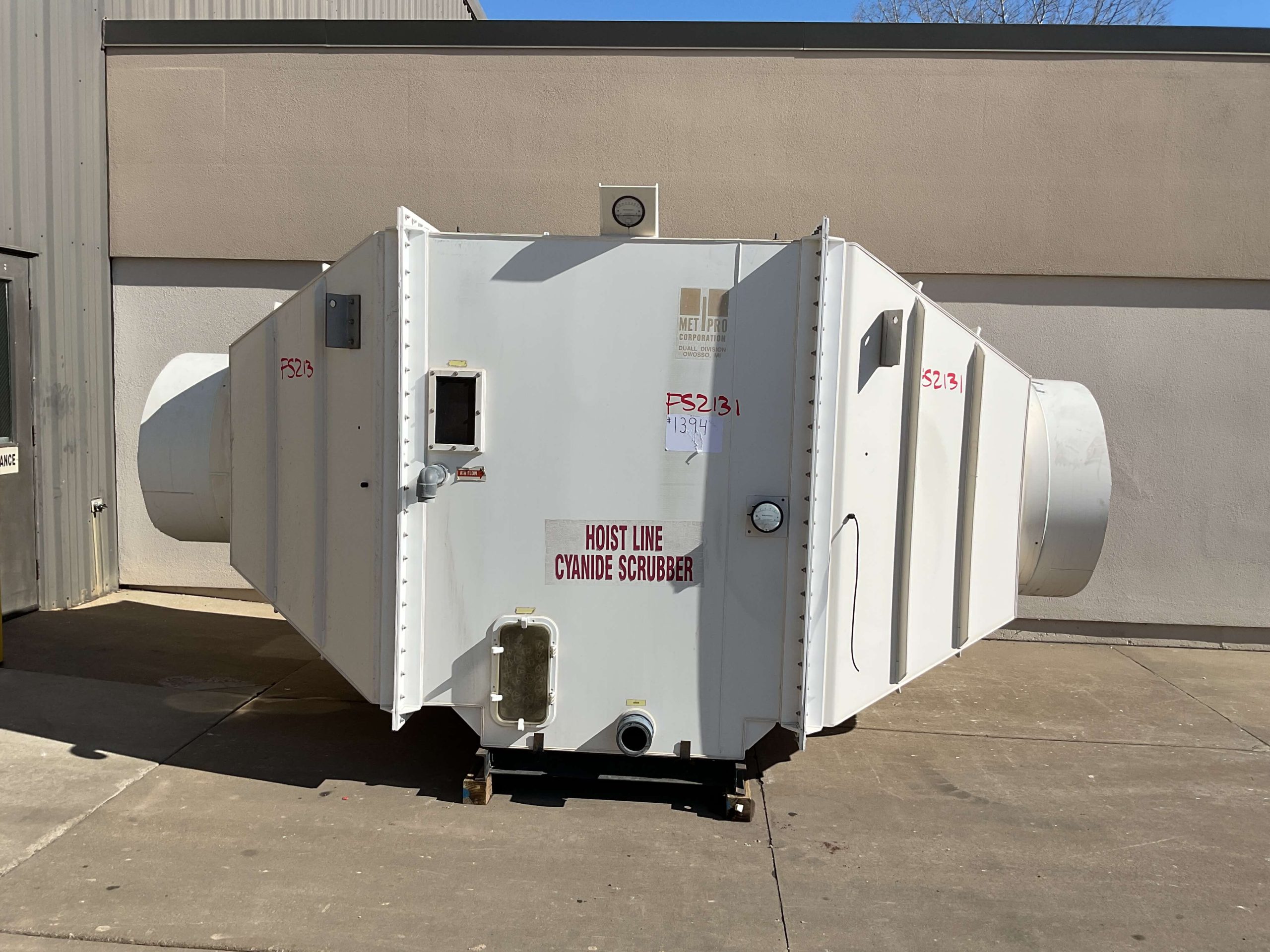 Duall 4000 CFM Horizontal Fume Scrubber FS2131