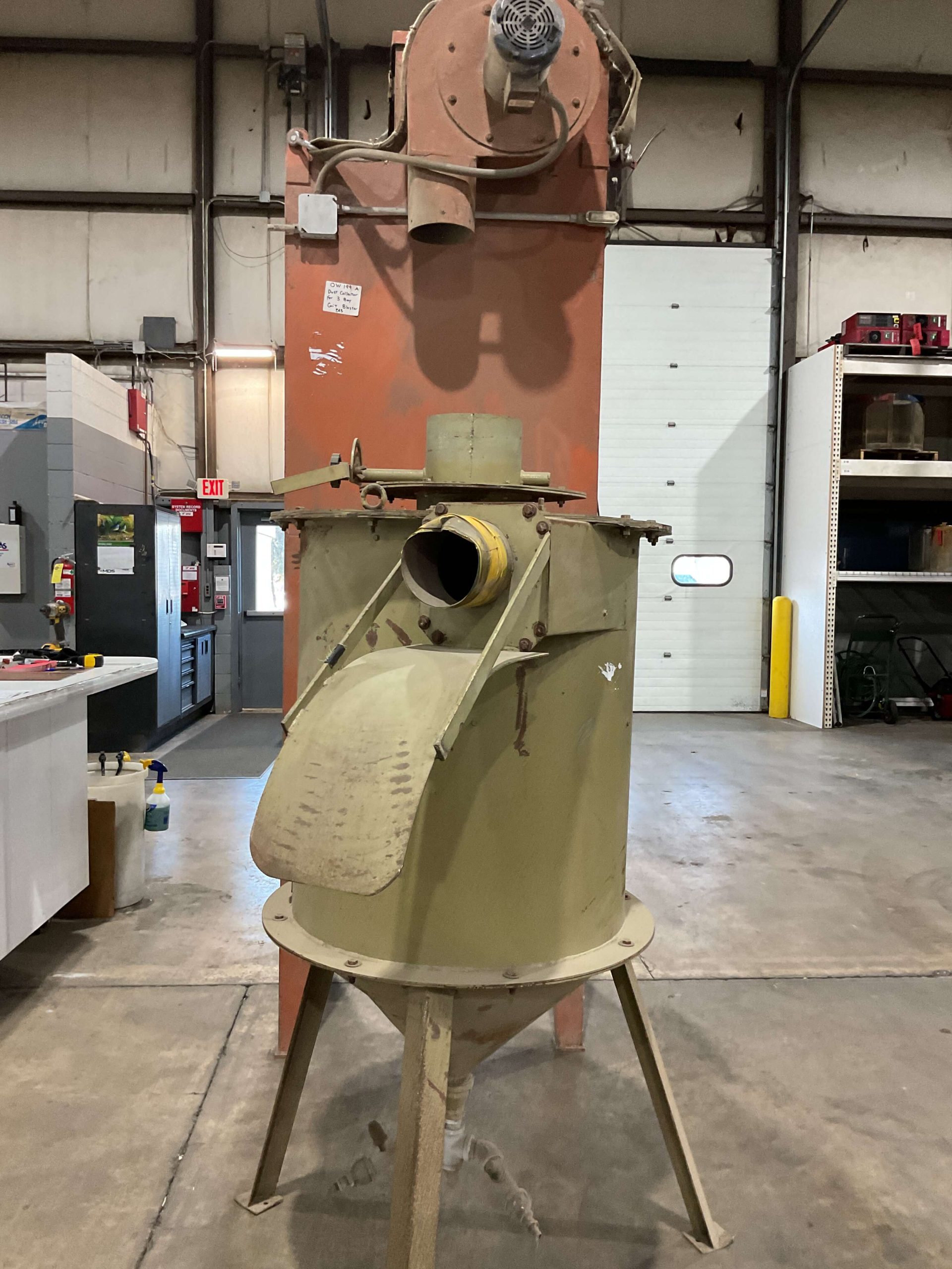 Zero Manufacturing Grit Blase Media Cyclone and Dust Collector M4019