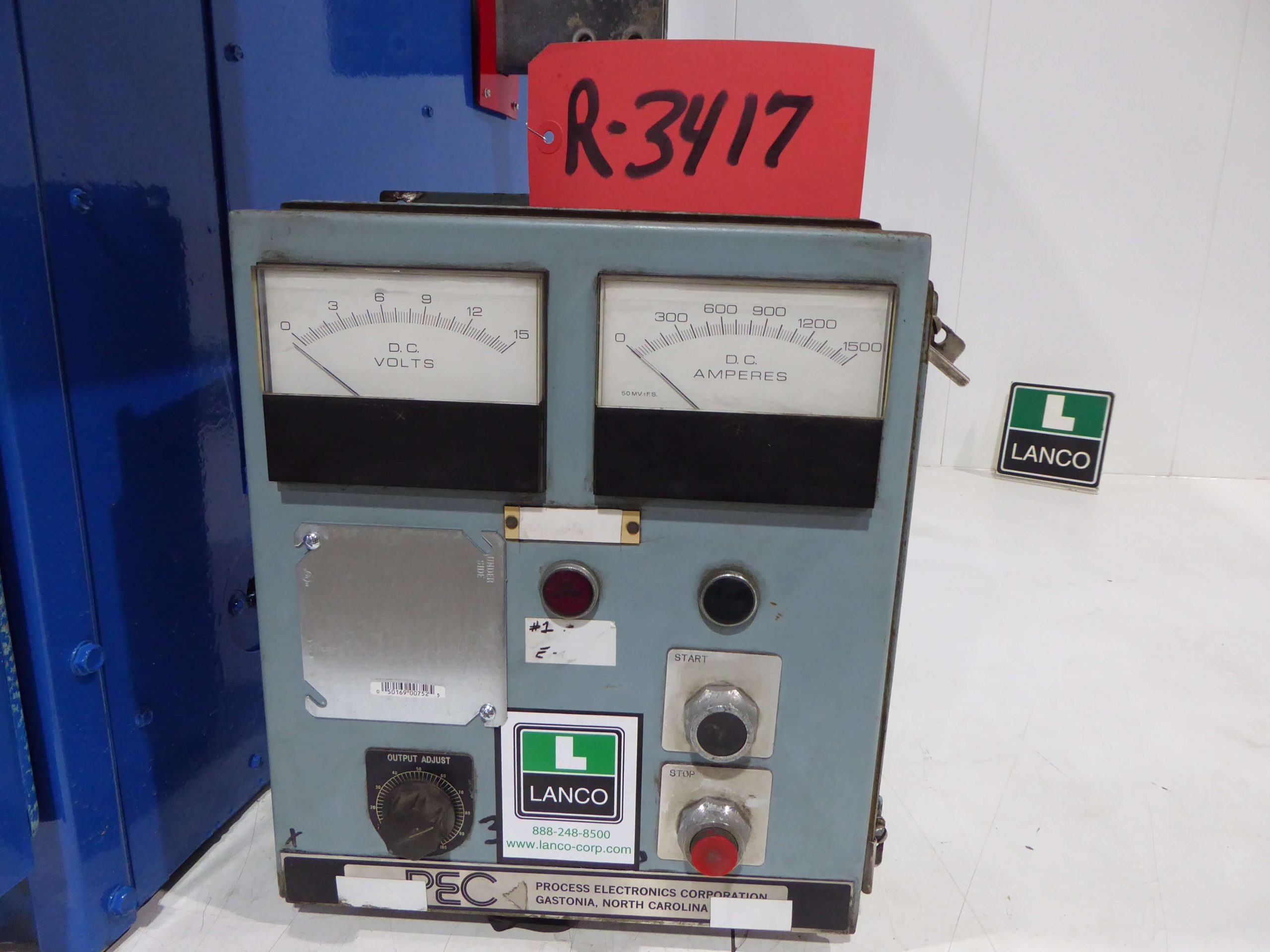 1500 Amp SASSC 9 Volt Rectifier R3417 - Lanco Corporation | Used ...