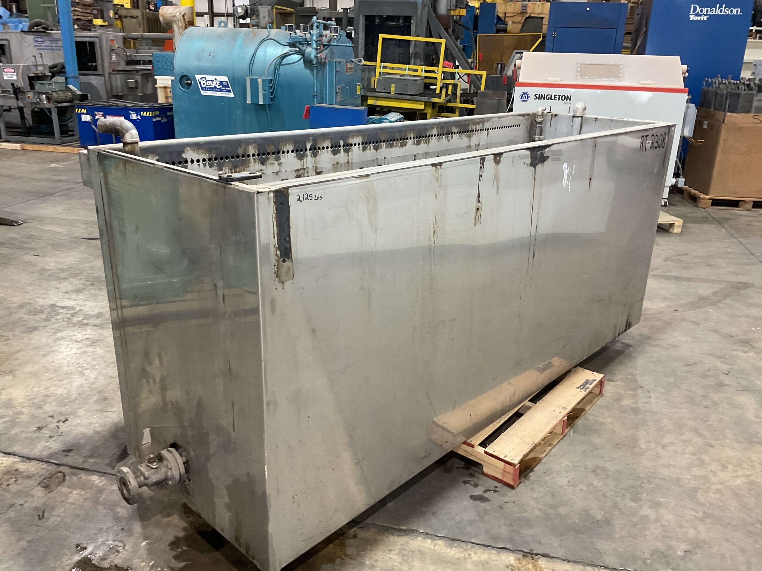 720 Gallon Stainless Steel Rectangular Tank RT2308 - Lanco Corporation ...