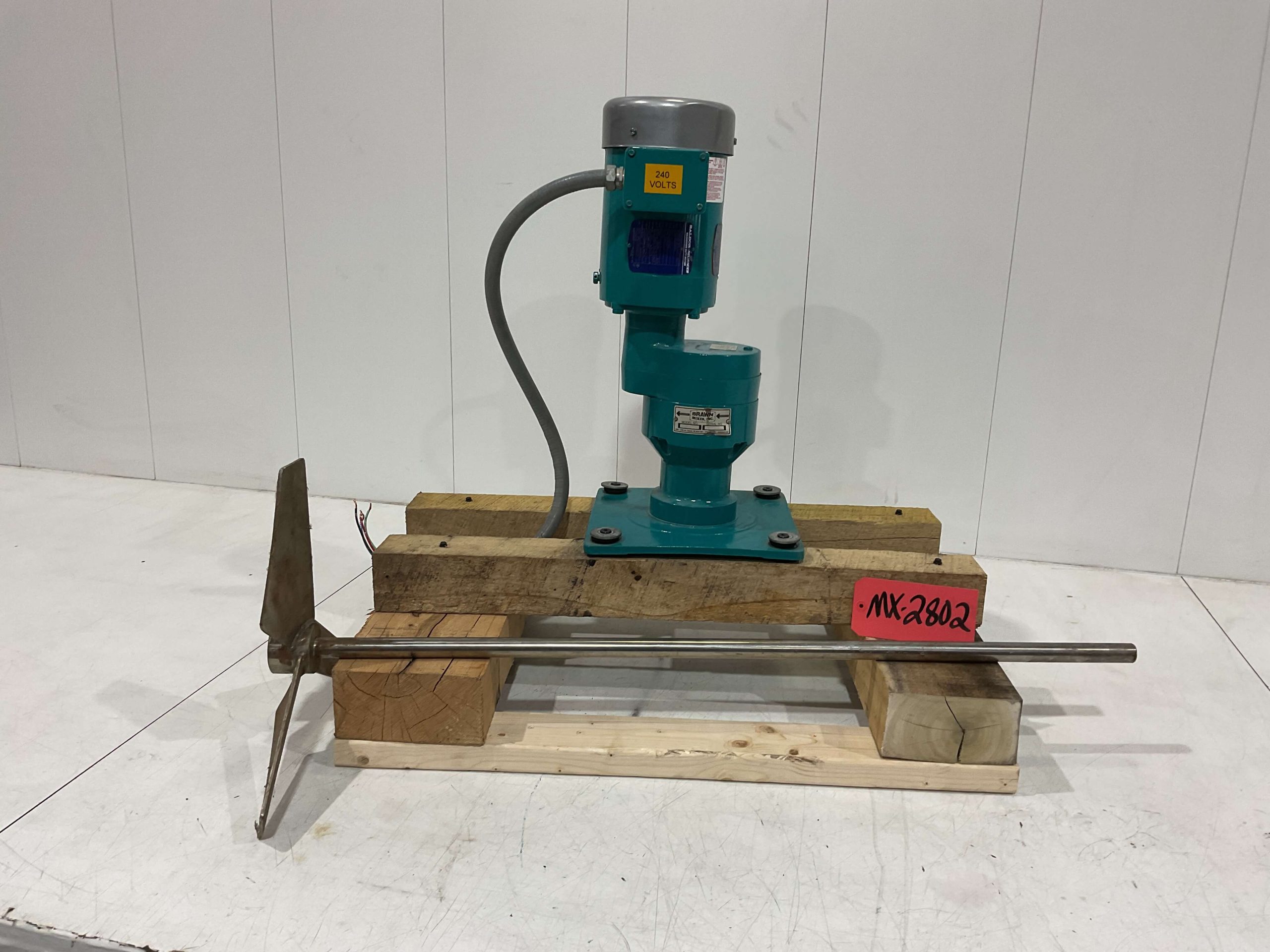 Brawn 1 HP Mixer MX2802 - Lanco Corporation | Used Industrial Equipment