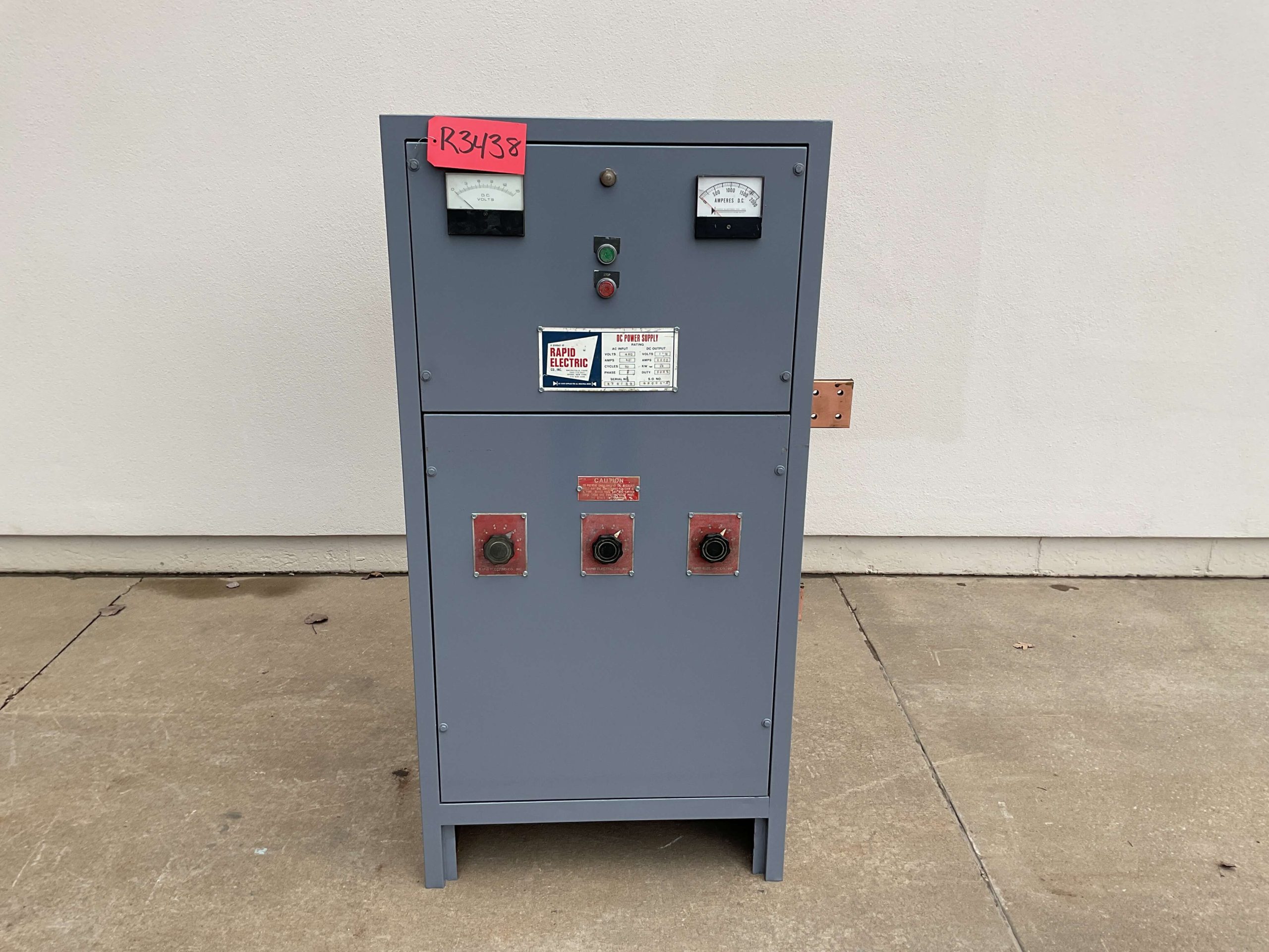 2000 Amp Rapid 1-12 Volt Rectifier R3438 - Lanco Corporation | Used ...