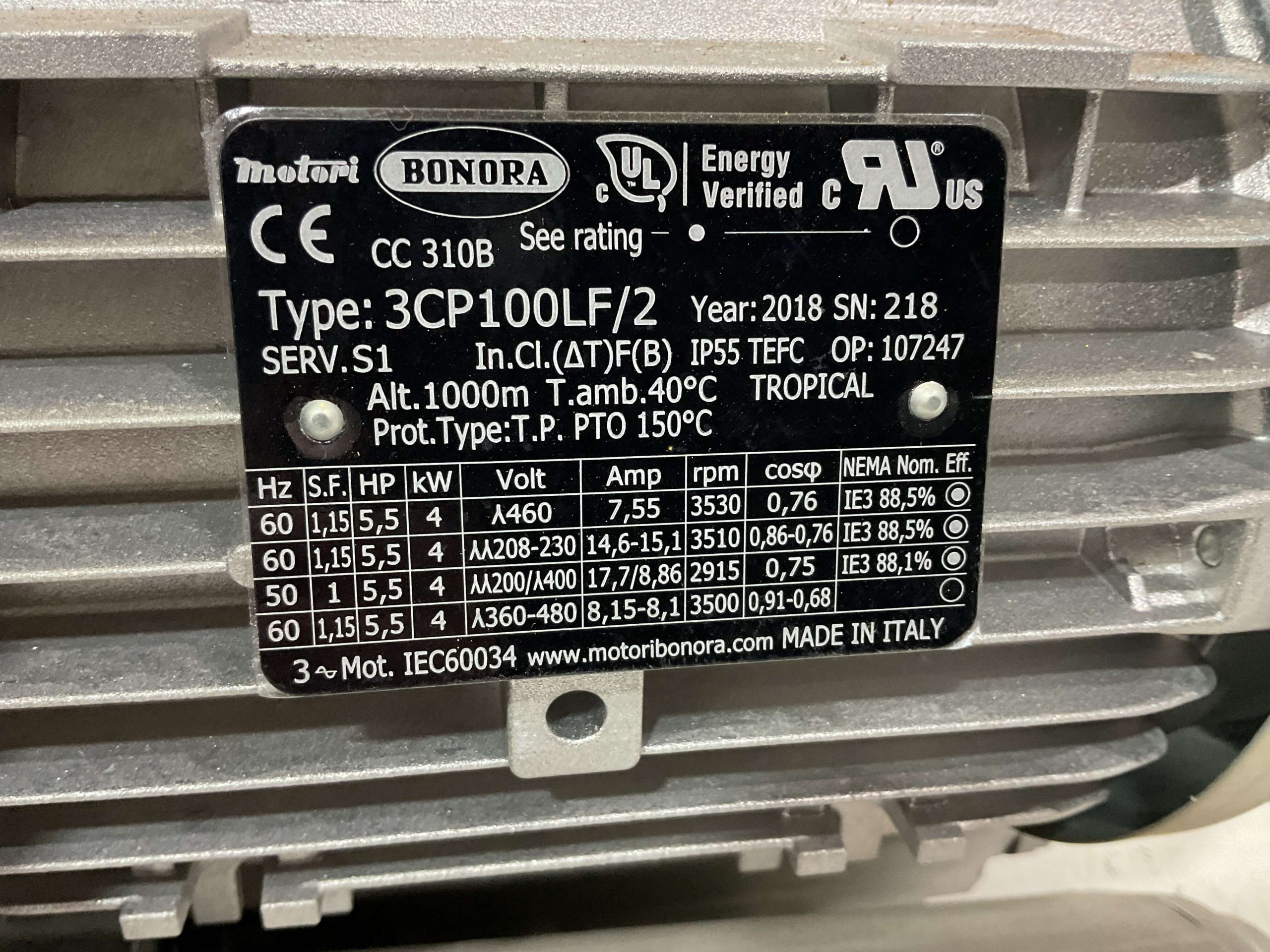 FPZ 5.5 HP Aluminum Agitation Blower AA2257 - Lanco Corporation | Used ...