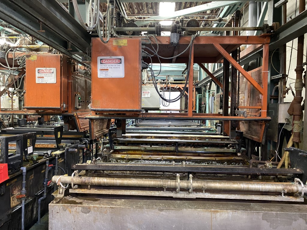 All Tech Engineering 46 Station Automatic Rack Plating Line PL2216