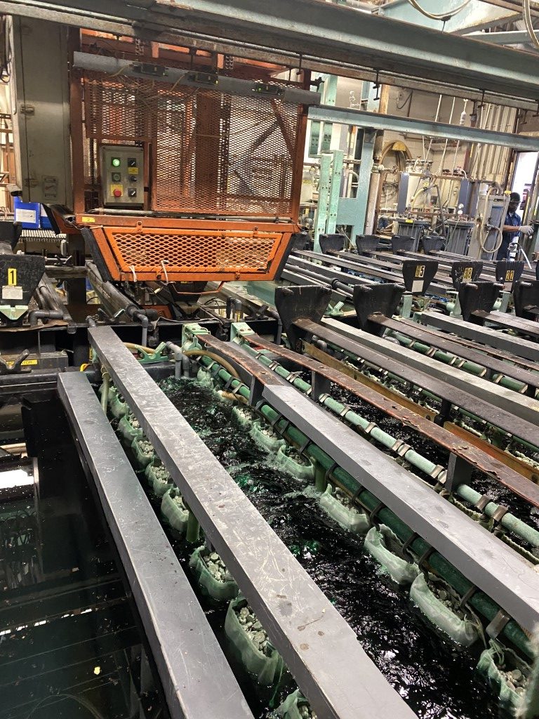 All Tech Engineering 46 Station Automatic Rack Plating Line PL2216