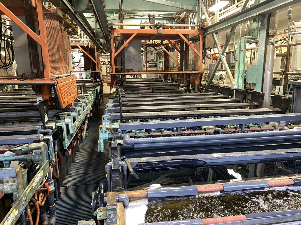 All Tech Engineering 46 Station Automatic Rack Plating Line PL2216