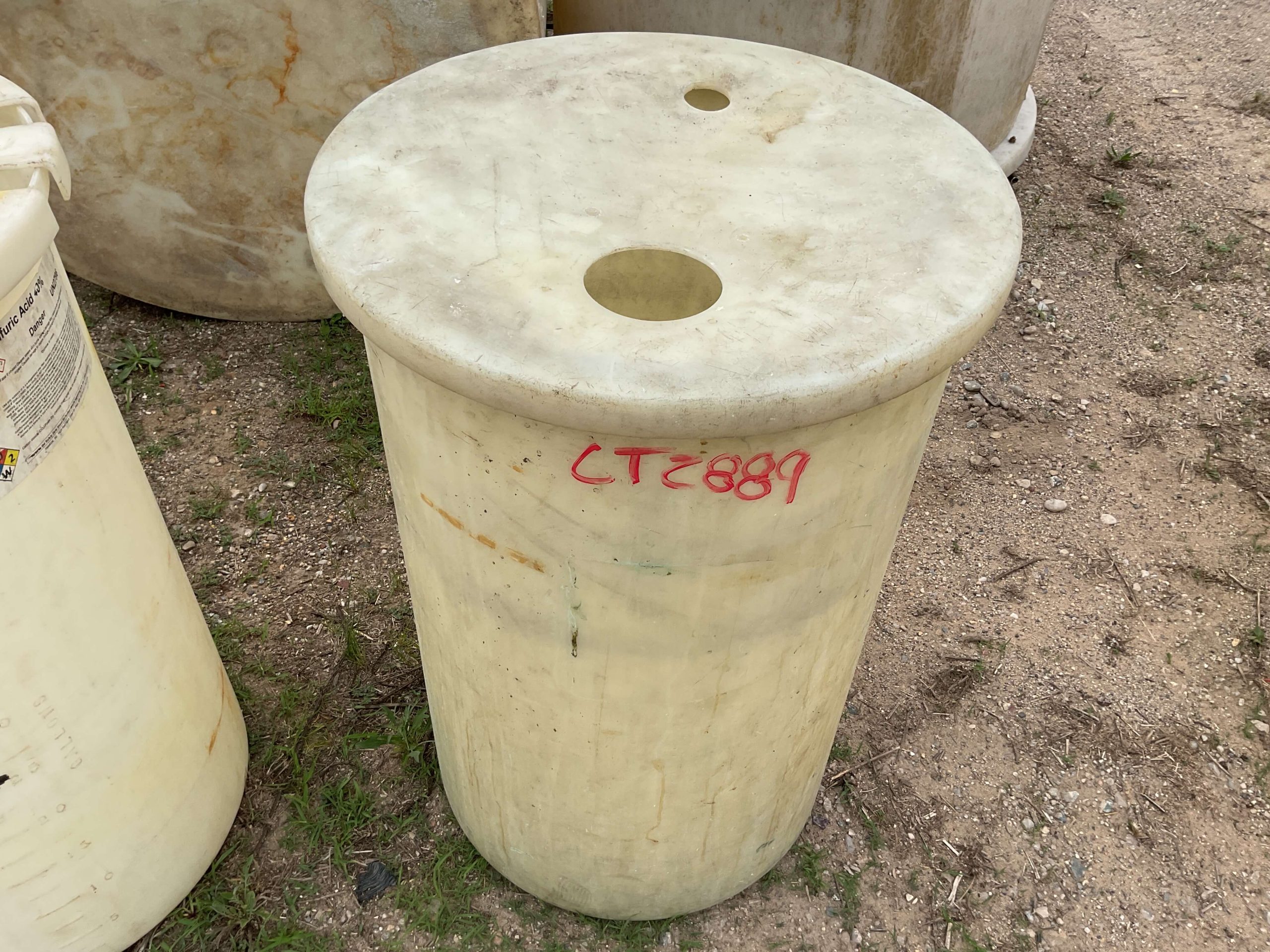 55 Gallon Poly Round Tank CT2889 - Lanco Corporation | Used Industrial Equipment