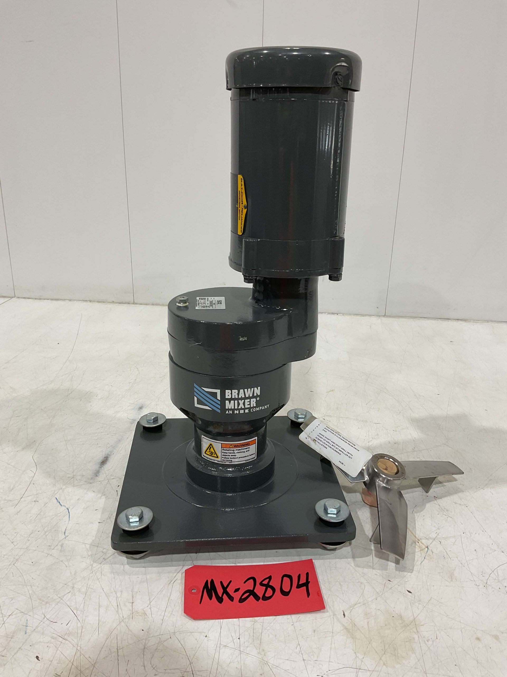 Brawn .33 HP Mixer MX2804 - Lanco Corporation | Used Industrial Equipment
