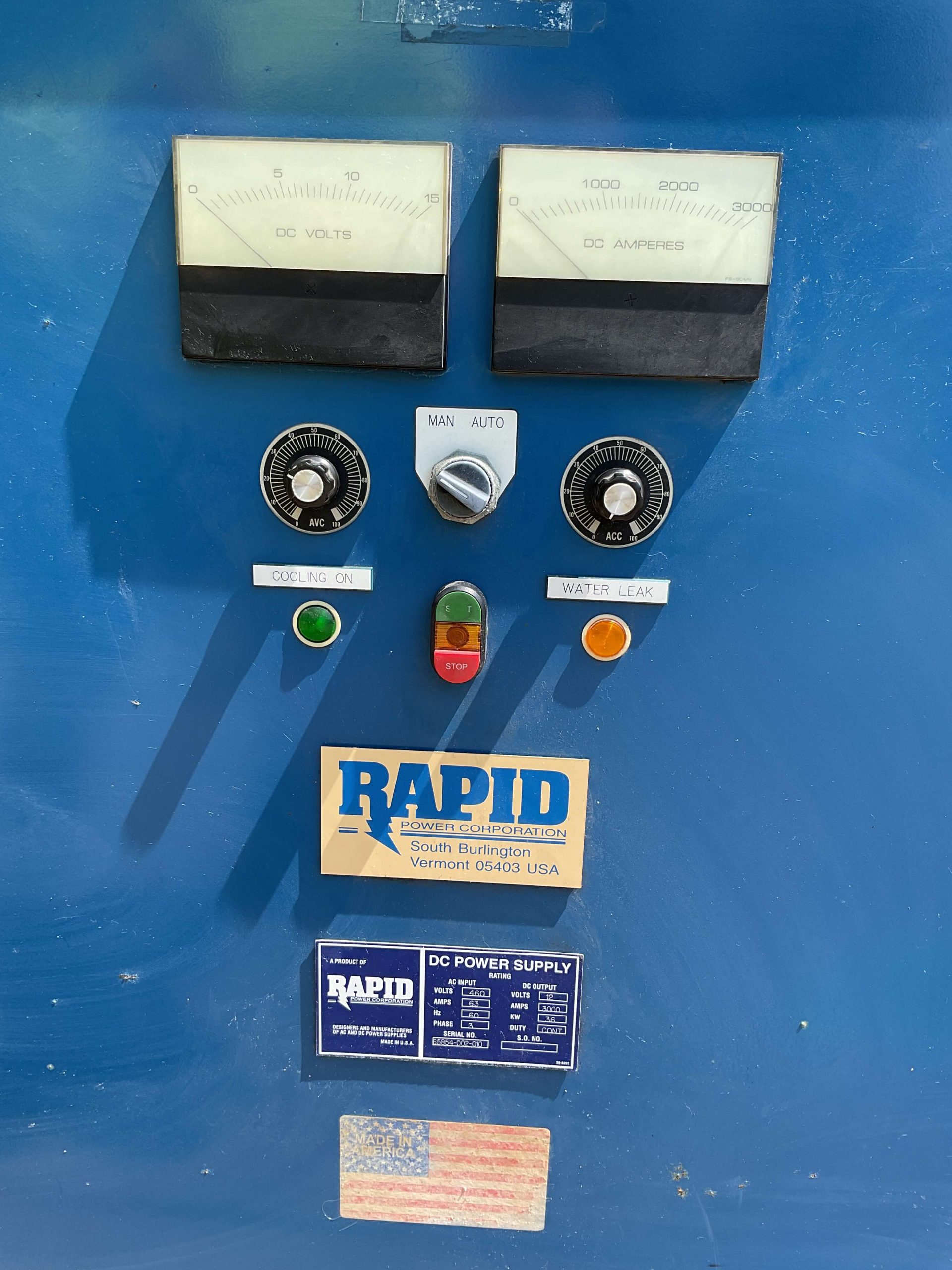 3000 Amp Rapid 12 Volt Rectifier R3505 - Lanco Corporation | Used ...