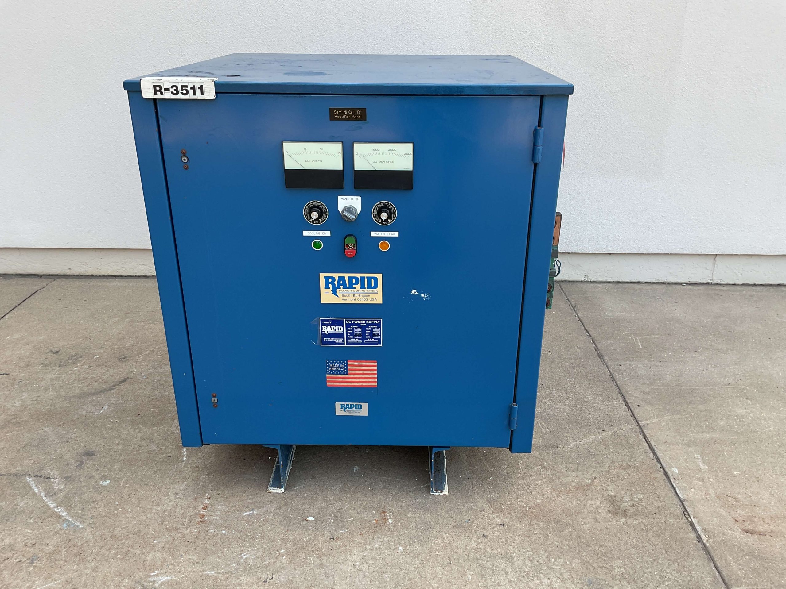 3000 Amp Rapid 12 Volt Rectifier R3511 - Lanco Corporation | Used ...