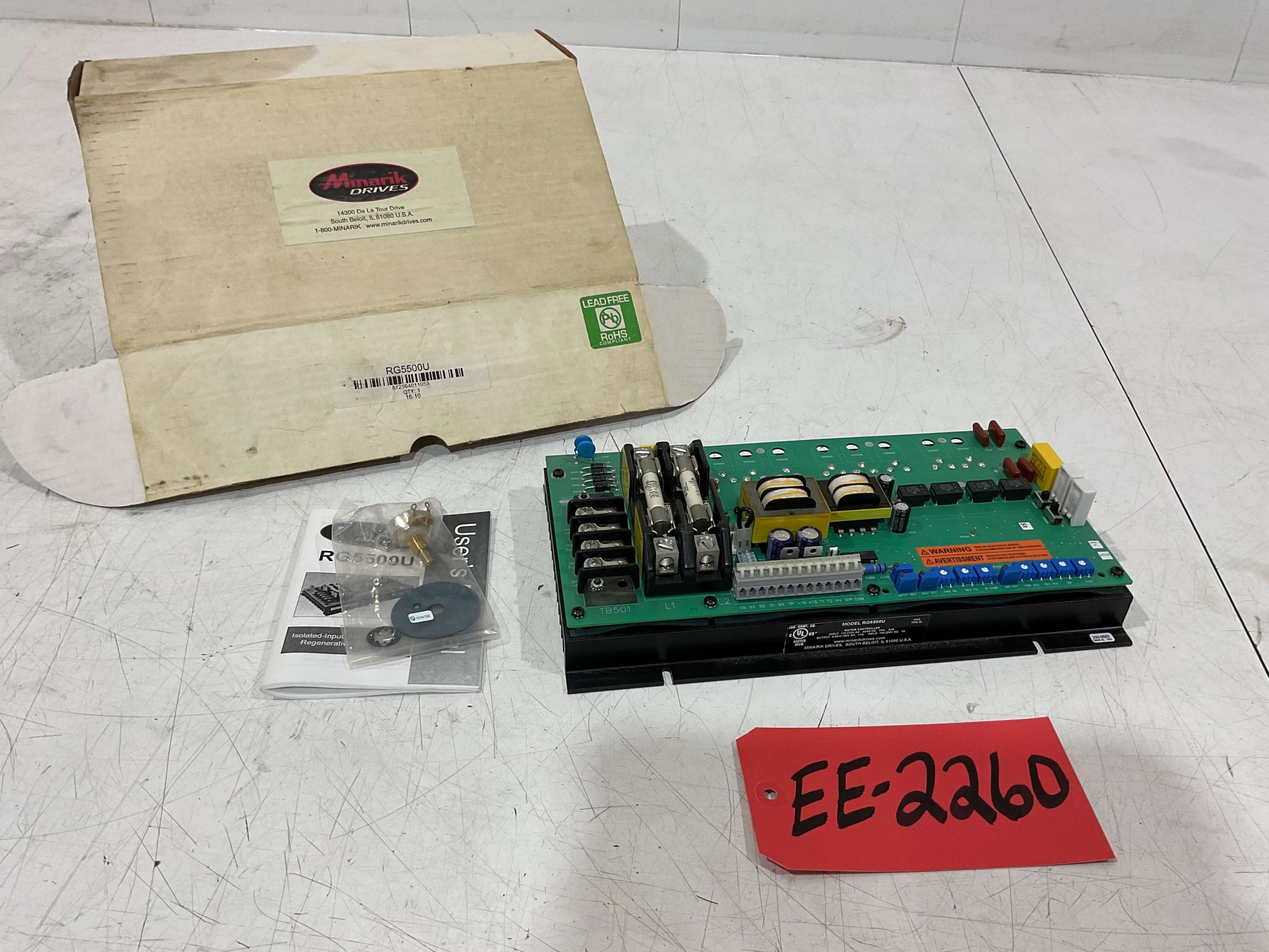 Minarik Model RG5500U DC Drive EE2260 - Lanco Corporation | Used ...